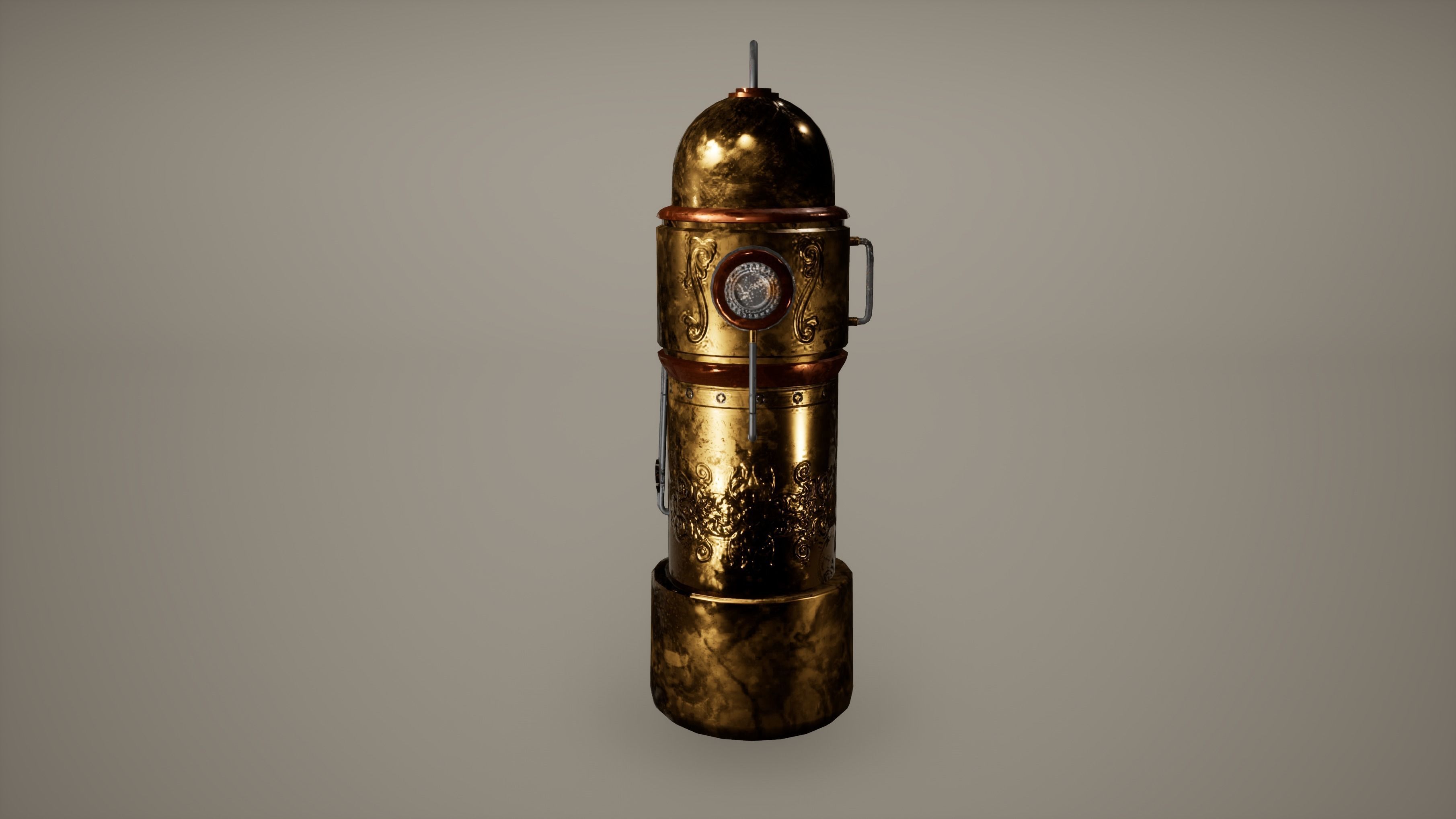 3D model Steampunk Prop Low Poly Game Ready VR / AR / low-poly | CGTrader