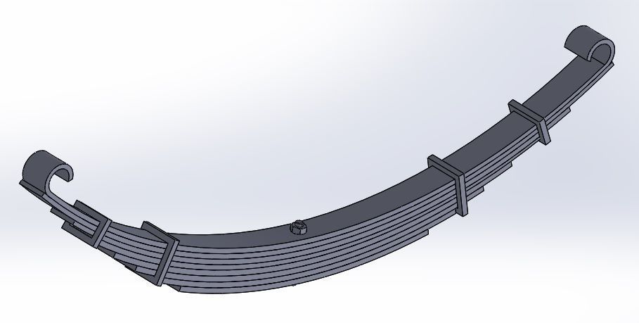 Leaf Spring Suspension free 3D model | CGTrader