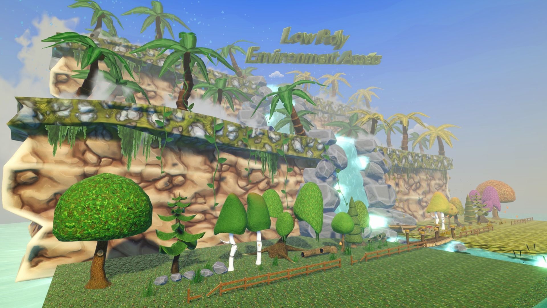 3D model Low poly environment Game Asset pack LOD - Unity URP VR / AR ...