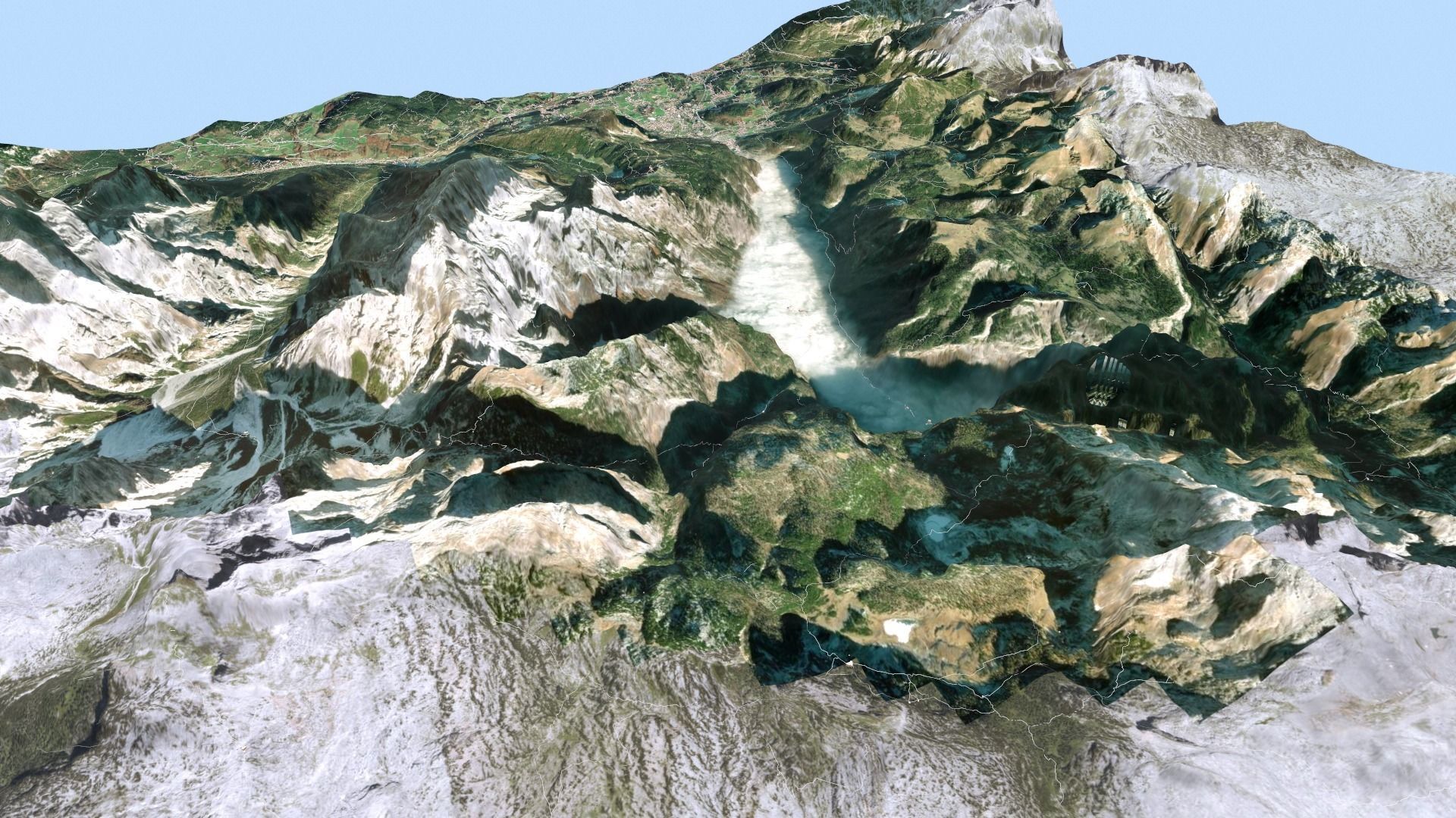 Mountain landscape Alps Switzerland 3D model | CGTrader