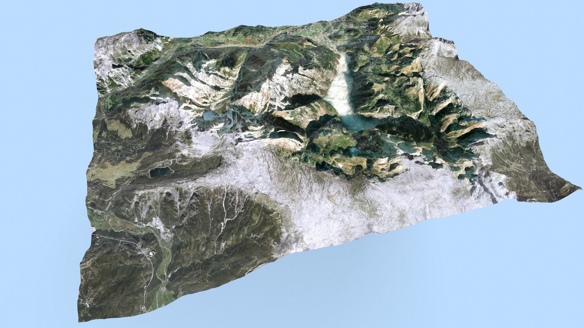 Mountain landscape Alps Switzerland 3D model | CGTrader