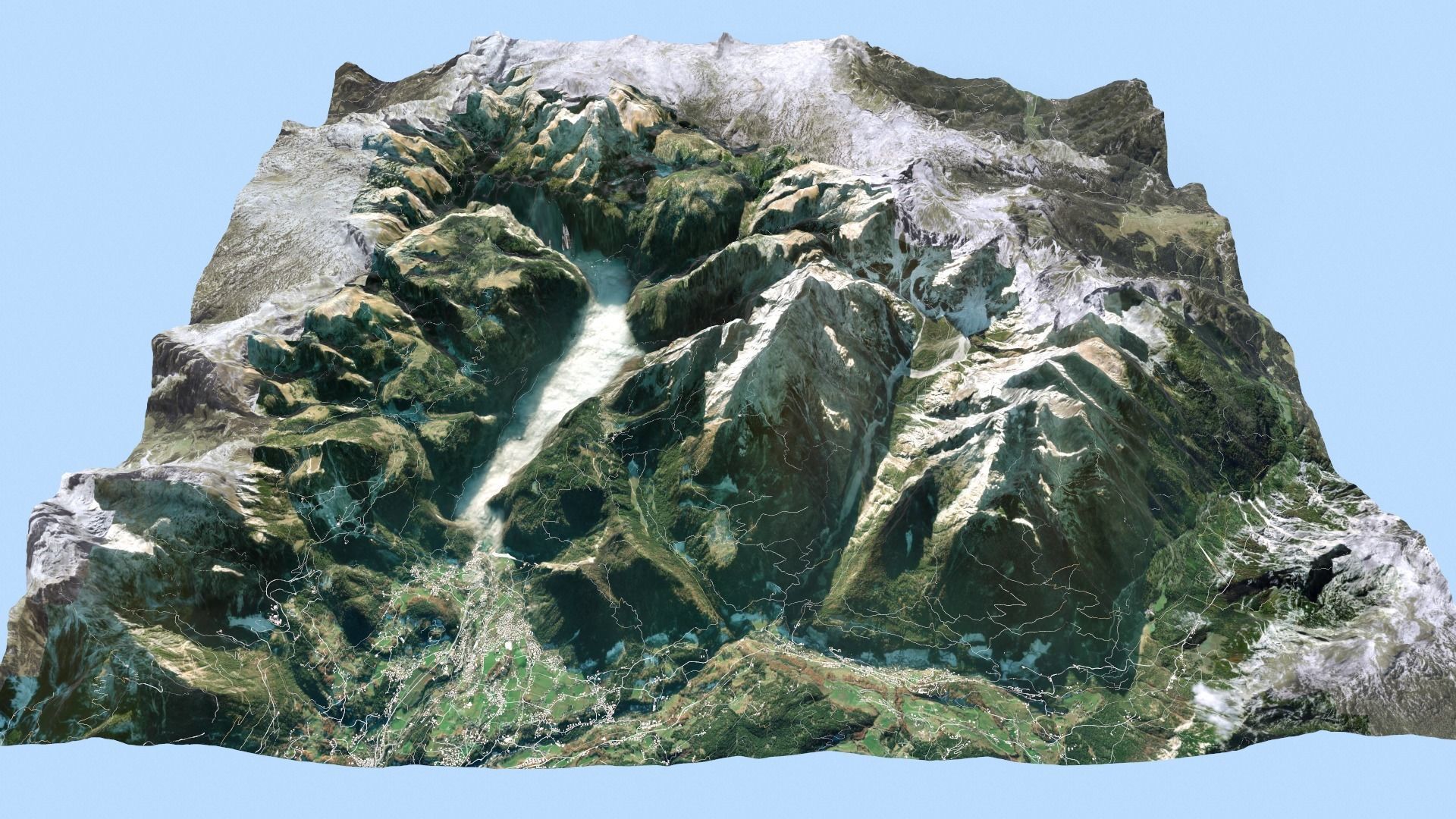 Mountain landscape Alps Switzerland 3D model | CGTrader