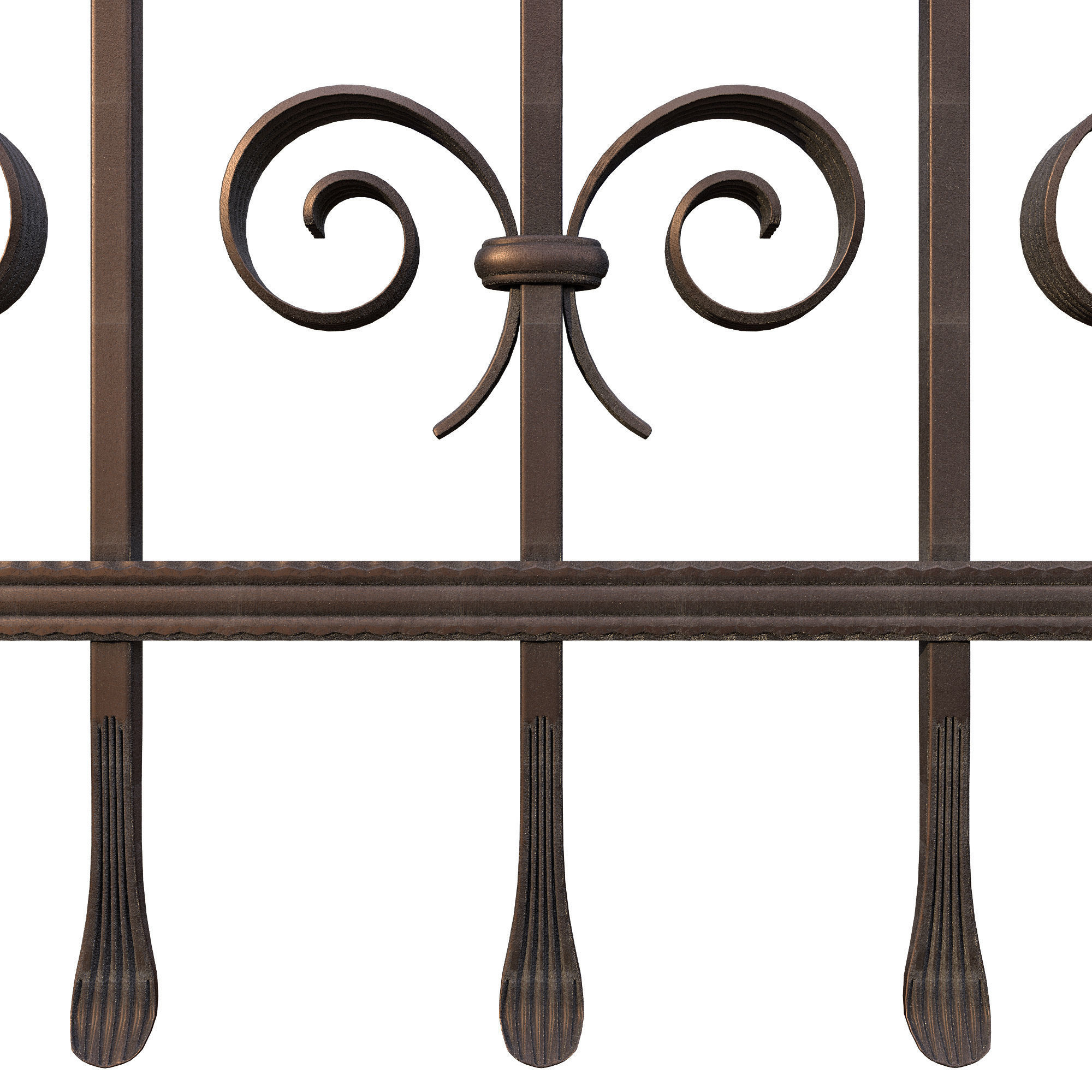 Deer Iron Gates driveway 3D model | CGTrader