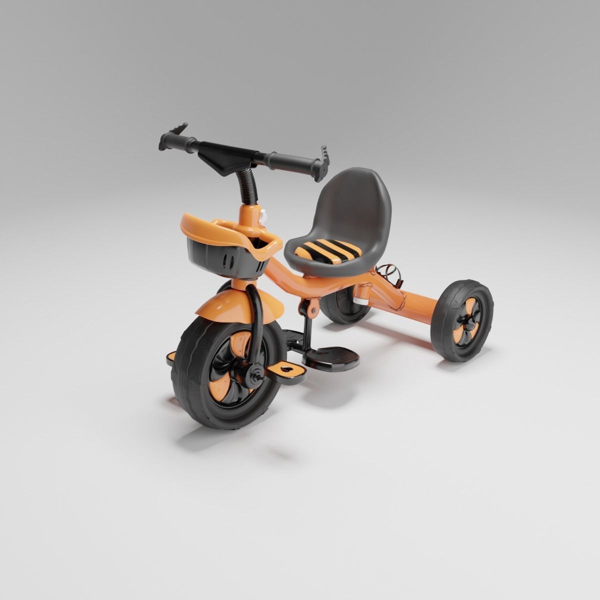 Realistic Tricycle 3D Model with Textures 3D model rigged | CGTrader