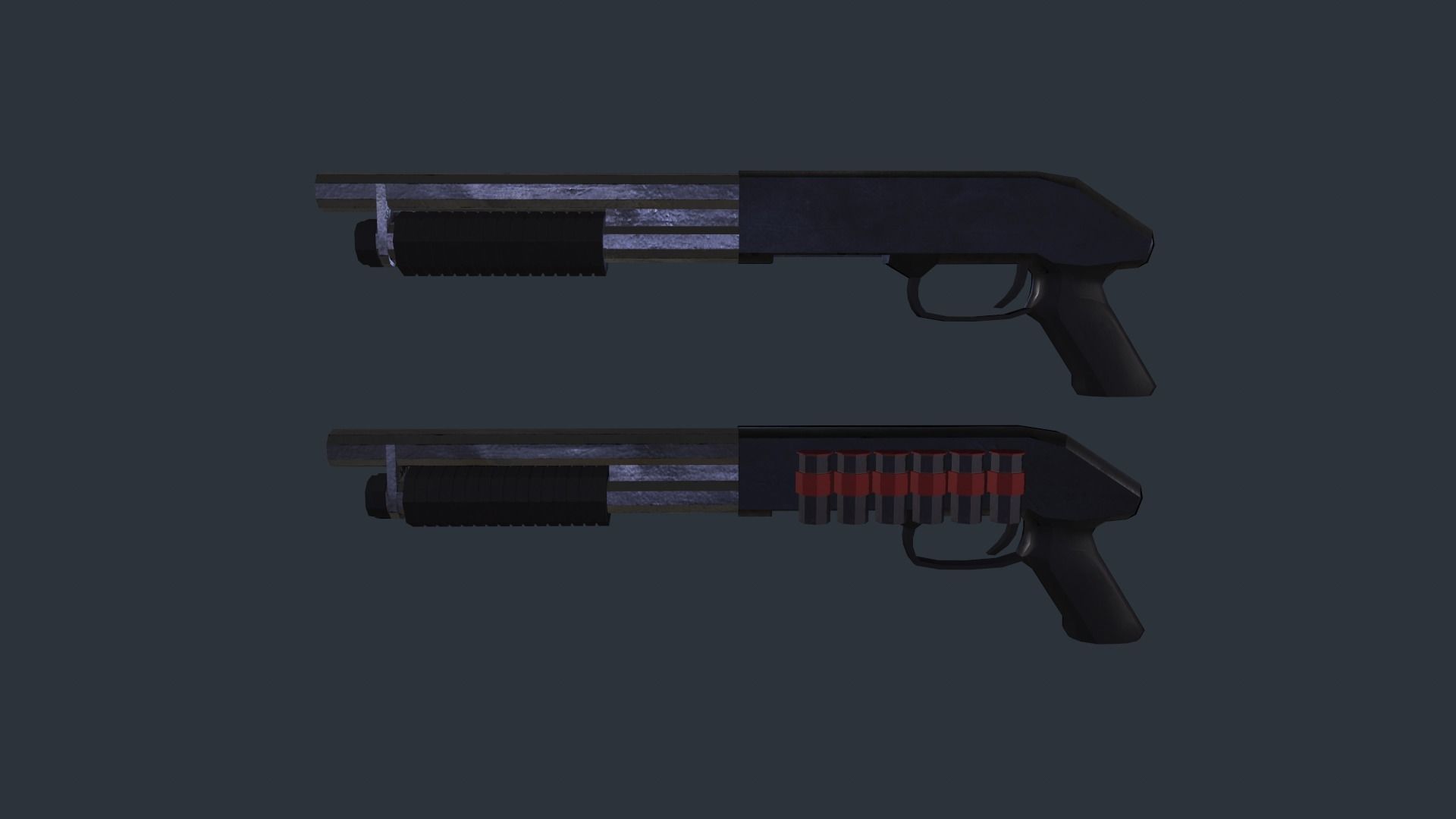 Low poly stylized gun pack free VR / AR / low-poly 3D model | CGTrader