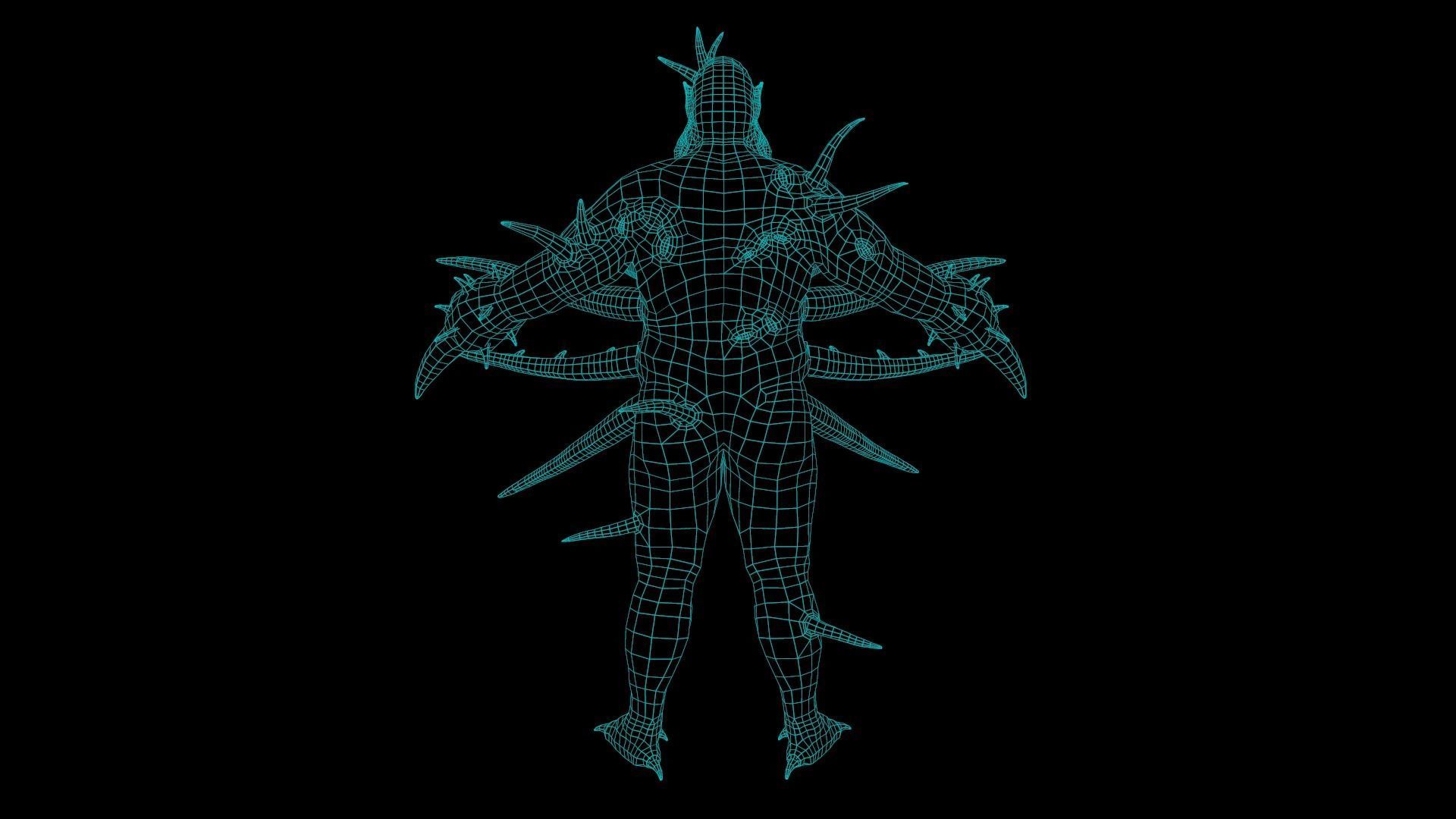 3D model Abyss Monster VR / AR / low-poly | CGTrader