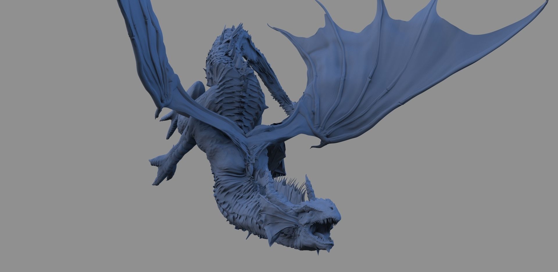 Dragon Diving 3D model | CGTrader