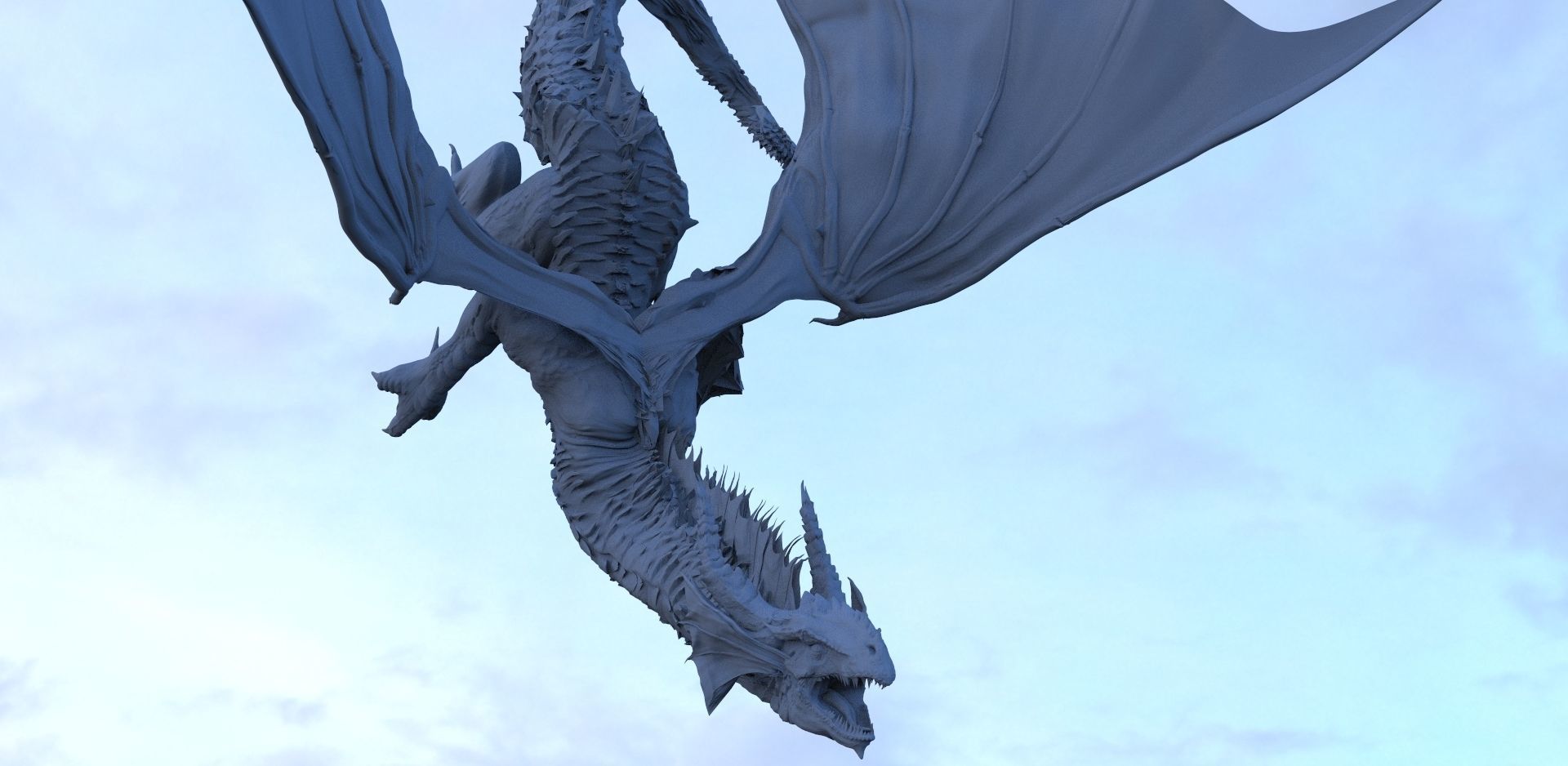 Dragon Diving 3D model | CGTrader