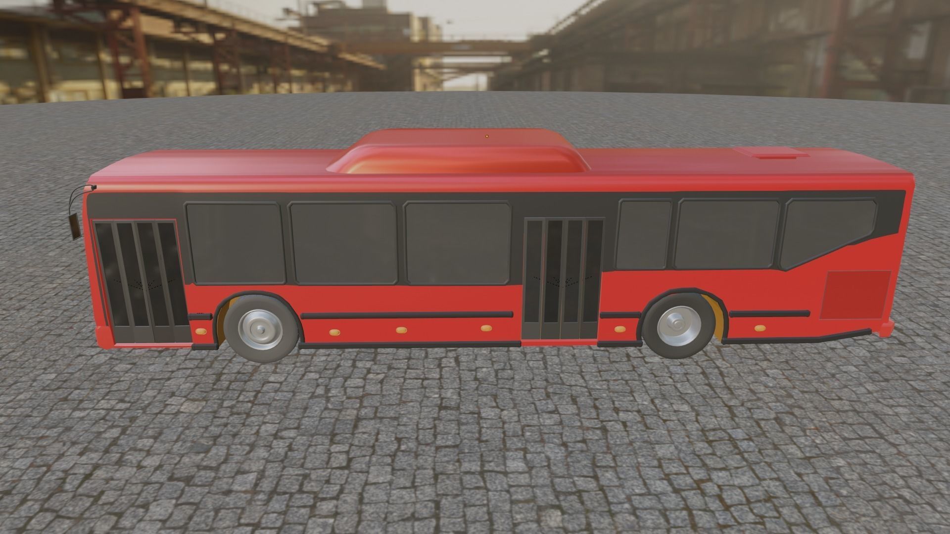DTC Bus free 3D model | CGTrader