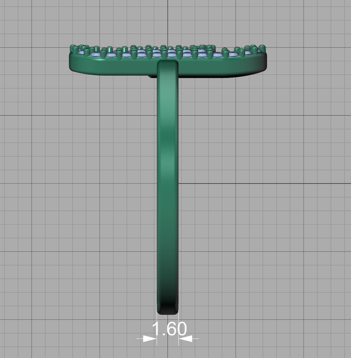 Paper Clip Diamond Ring Own design printable 3dmodel 3D model 3D ...