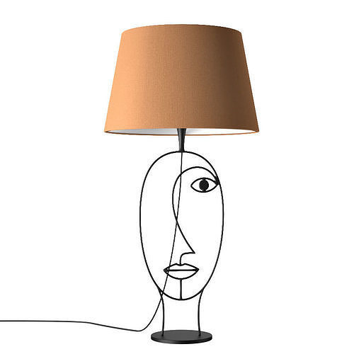 Table Lamp KARE Face Wire Nature 3D model | CGTrader