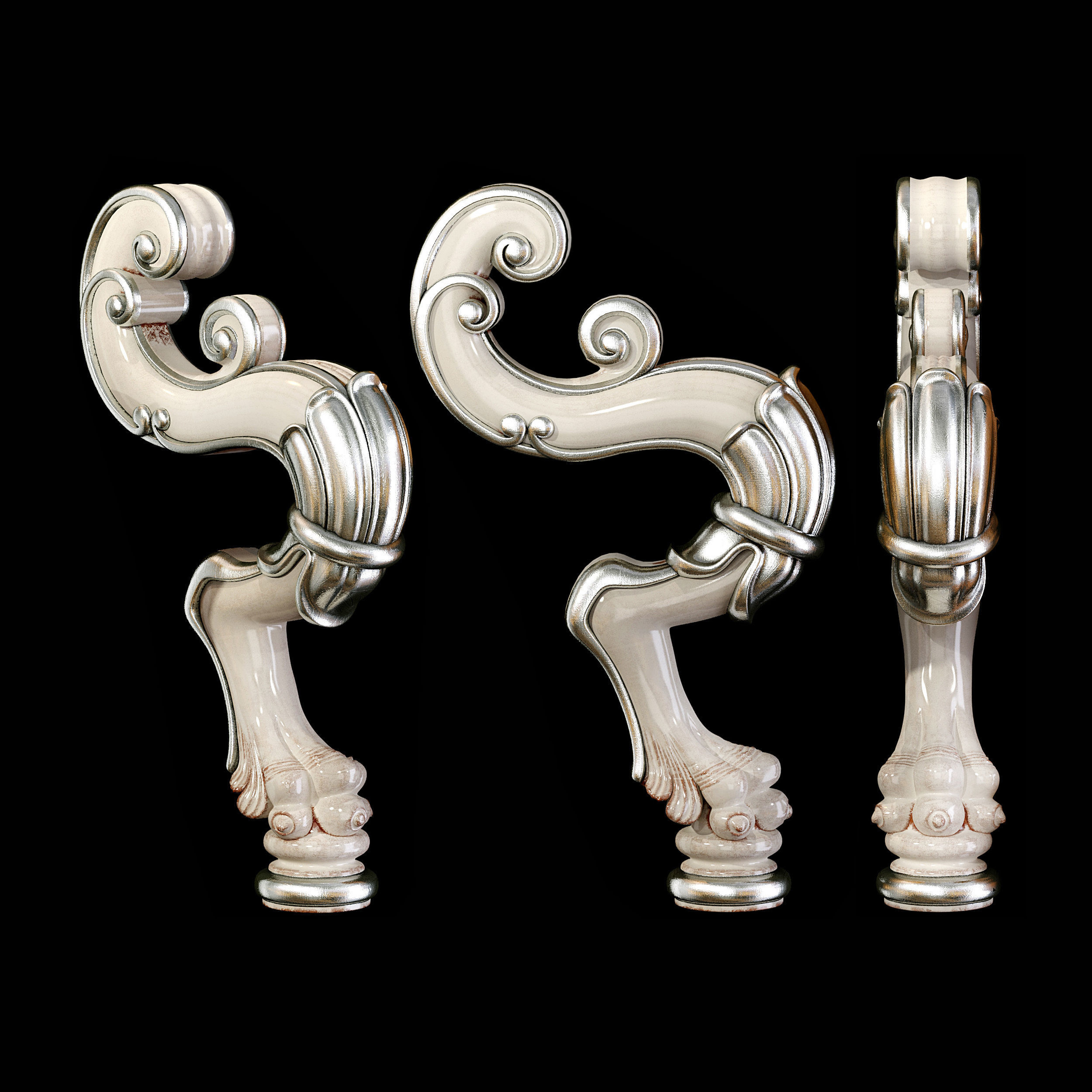 Classic leg 010 3D model | CGTrader