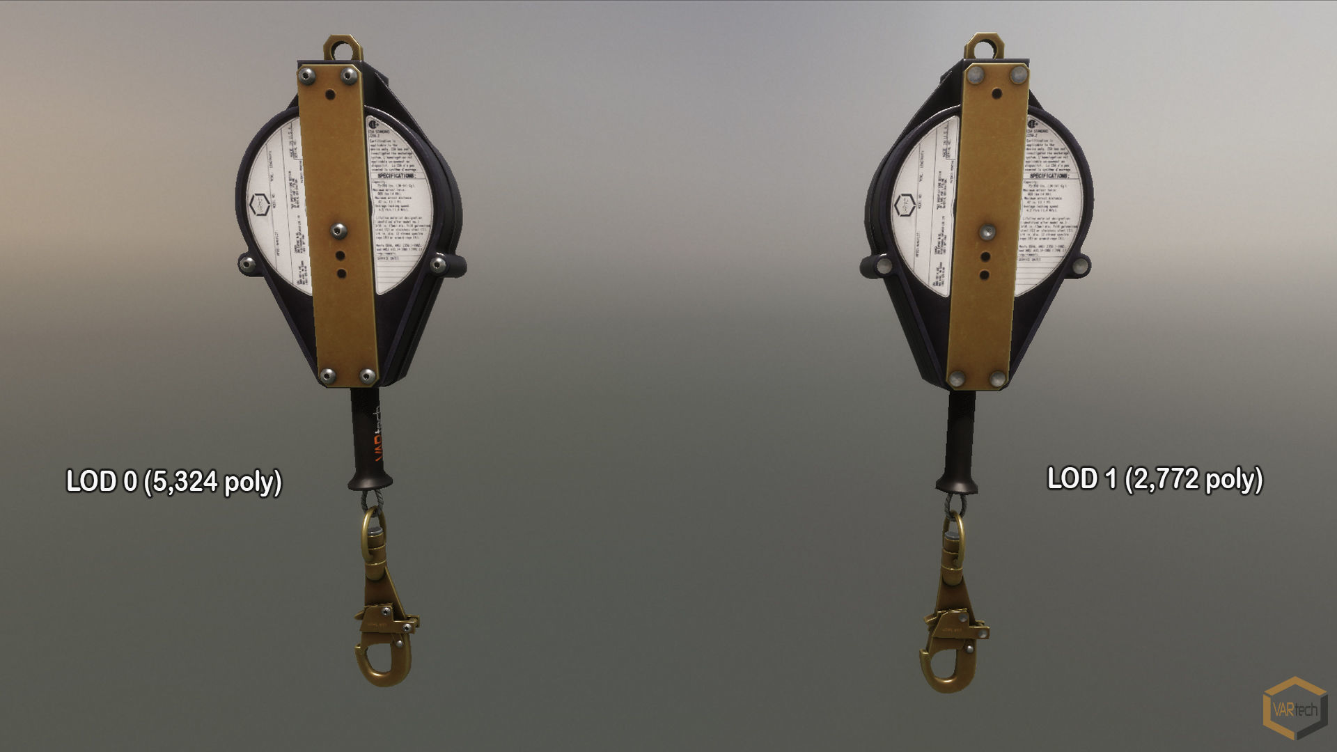 3D model Fall Protection - Self Retracting Lifeline VR / AR / low-poly ...