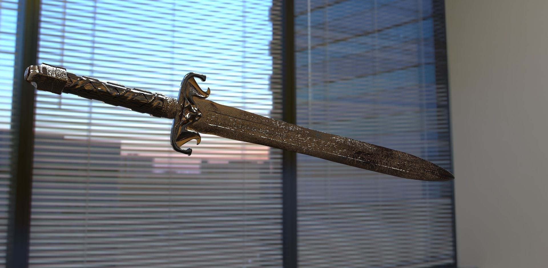 Barbarian blade 3D model | CGTrader