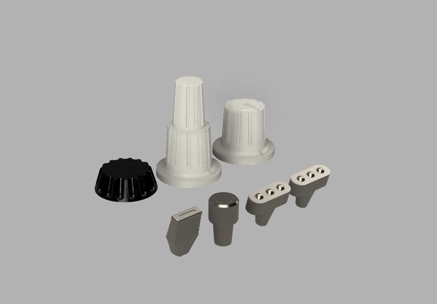 A320 Knobs and Toggle caps 3D model 3D printable | CGTrader