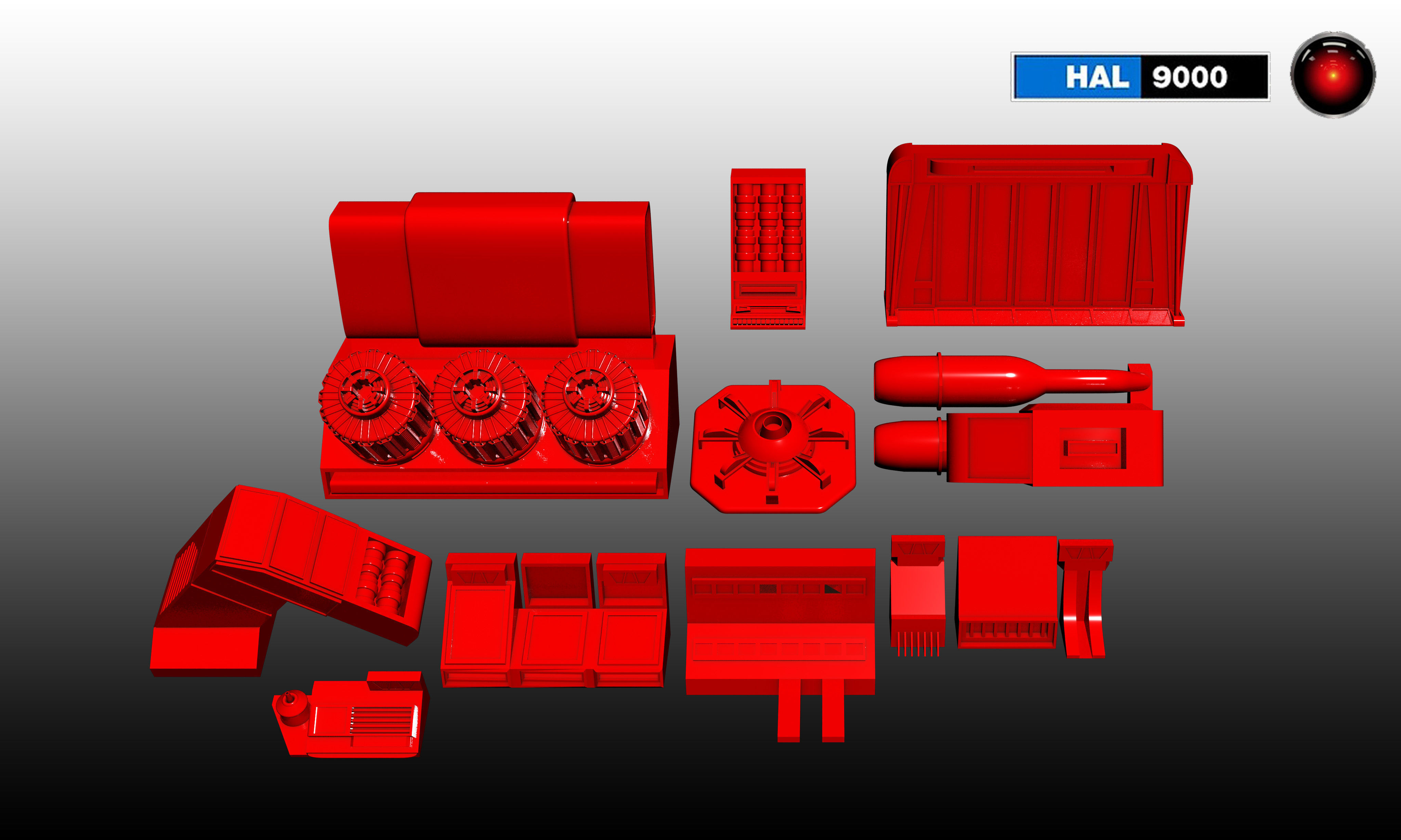 Spacecraft kitbash 3A 50 elements 3D model | CGTrader