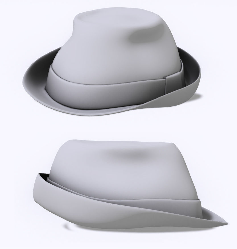 3D model Fedora Hat V2 VR / AR / low-poly | CGTrader