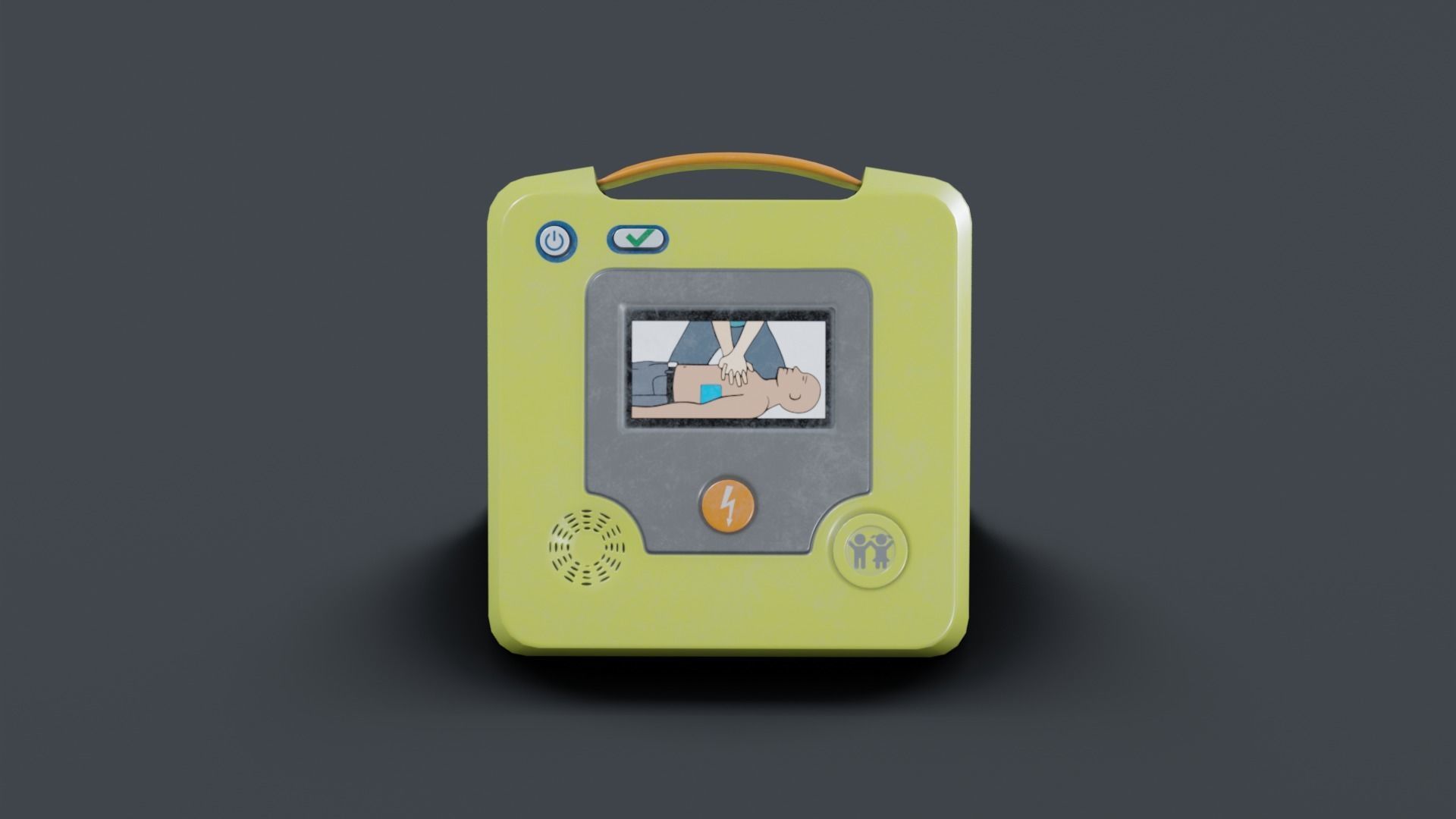 3D model AED Defibrillator VR / AR / low-poly | CGTrader