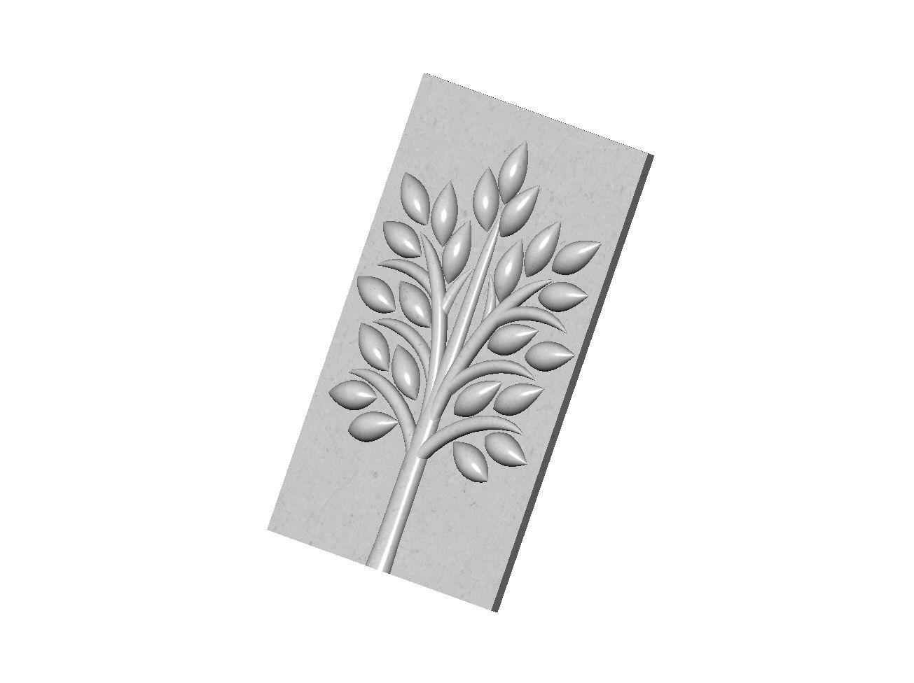 Simple tree relief 3d panel 3D model 3D printable | CGTrader