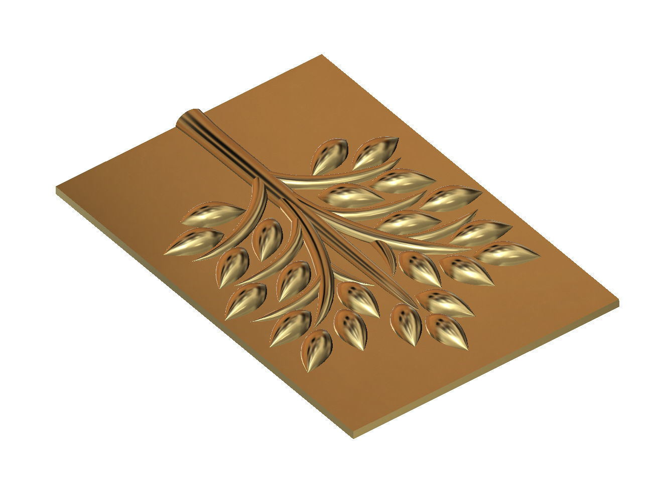 Simple tree relief 3d panel 3D model 3D printable | CGTrader