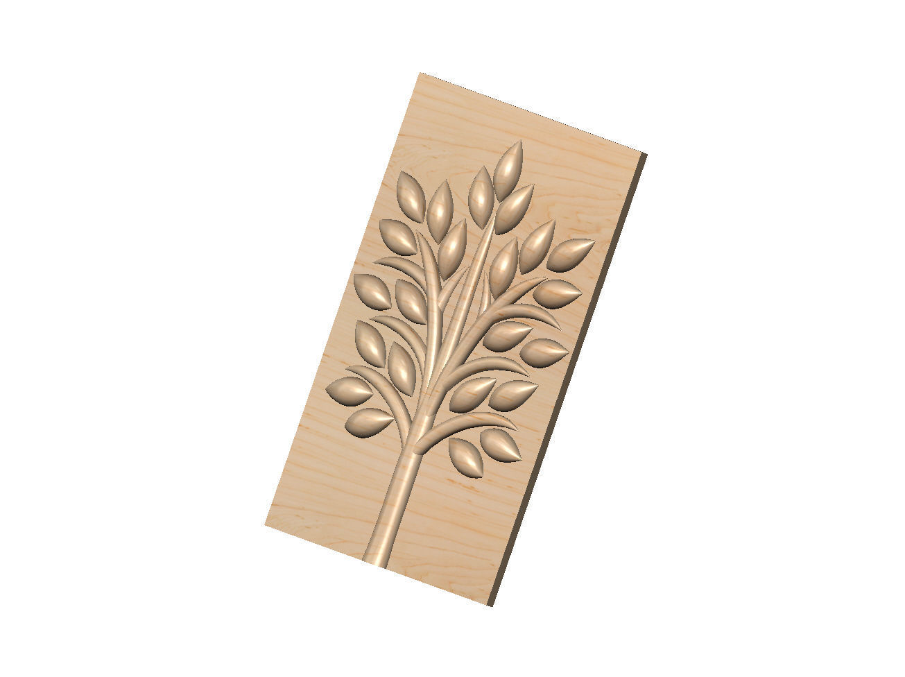 Simple tree relief 3d panel 3D model 3D printable | CGTrader