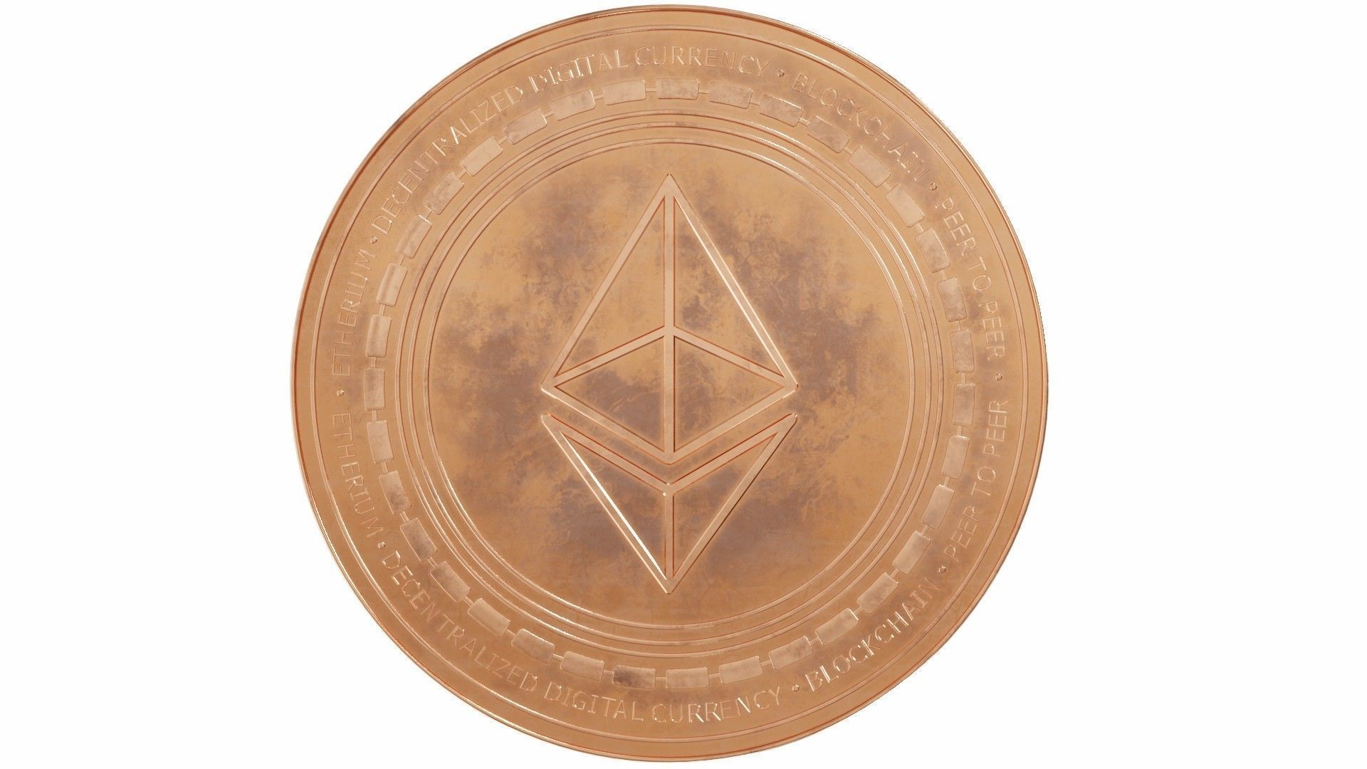 Ethereum cryptocurrency sign 3D model | CGTrader