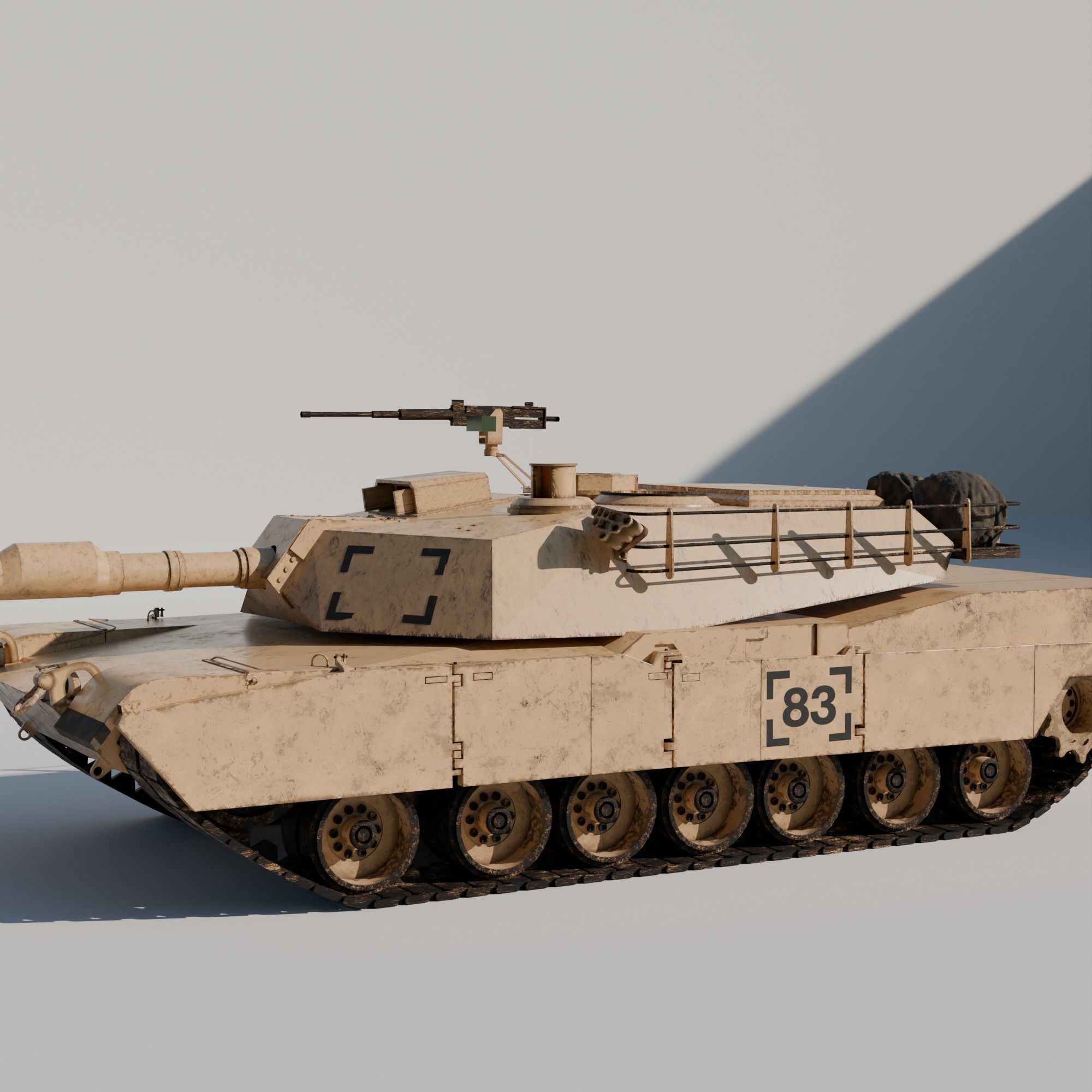 Abrams tank free 3D model | CGTrader