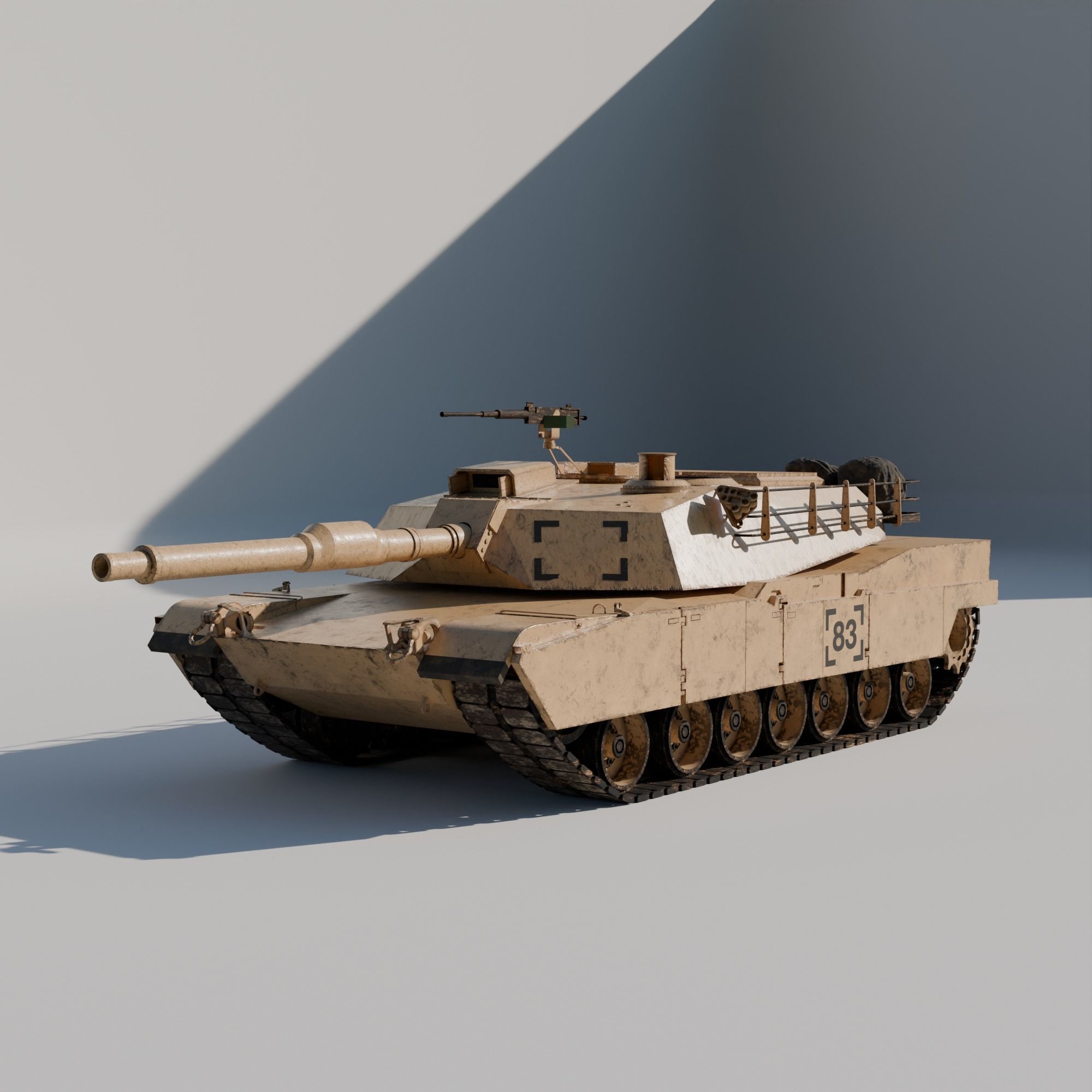 Abrams tank free 3D model | CGTrader