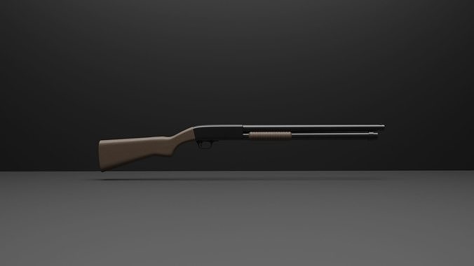 Shotgun free 3D model | CGTrader