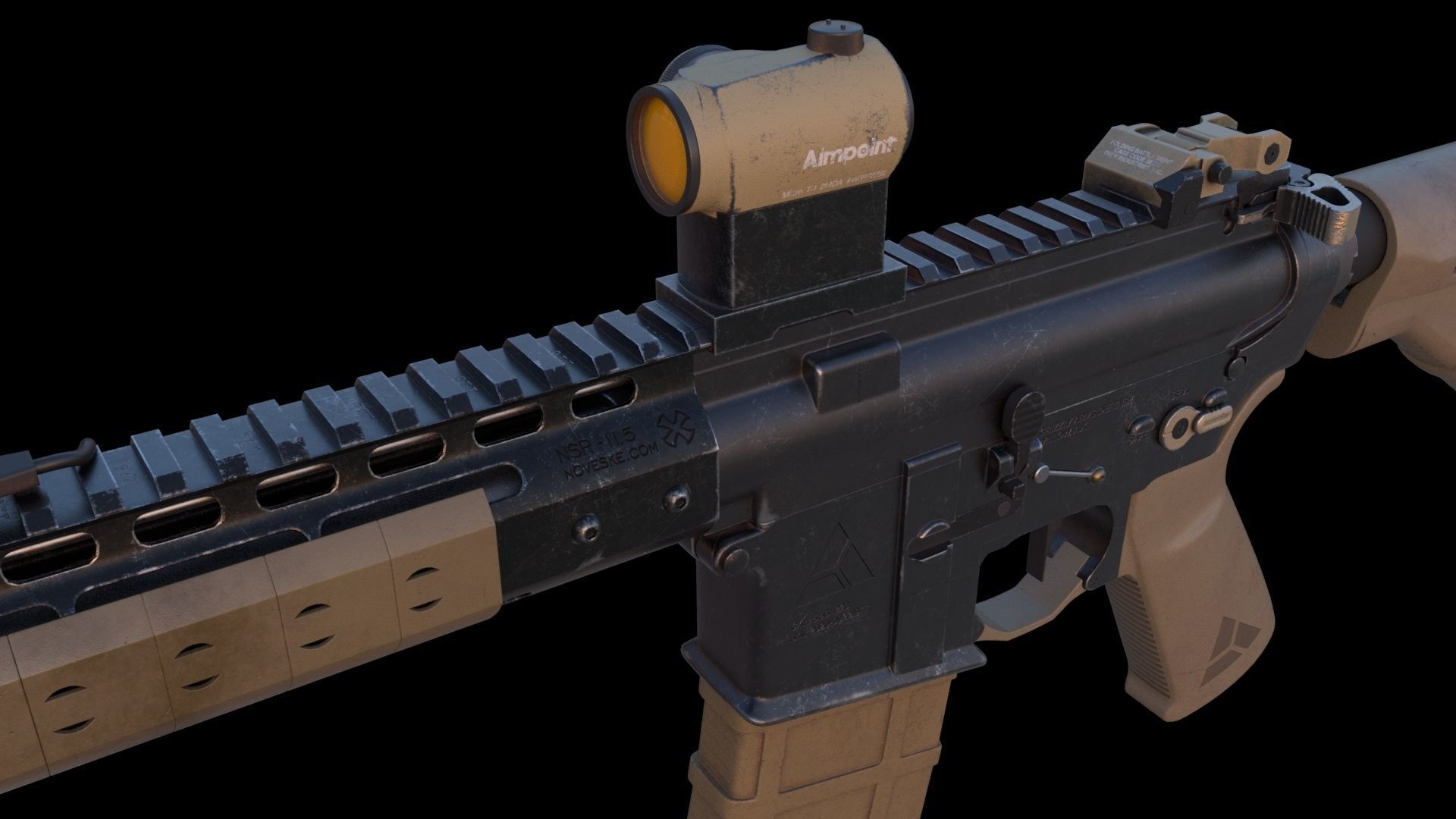Tactical Rifle 3D model | CGTrader