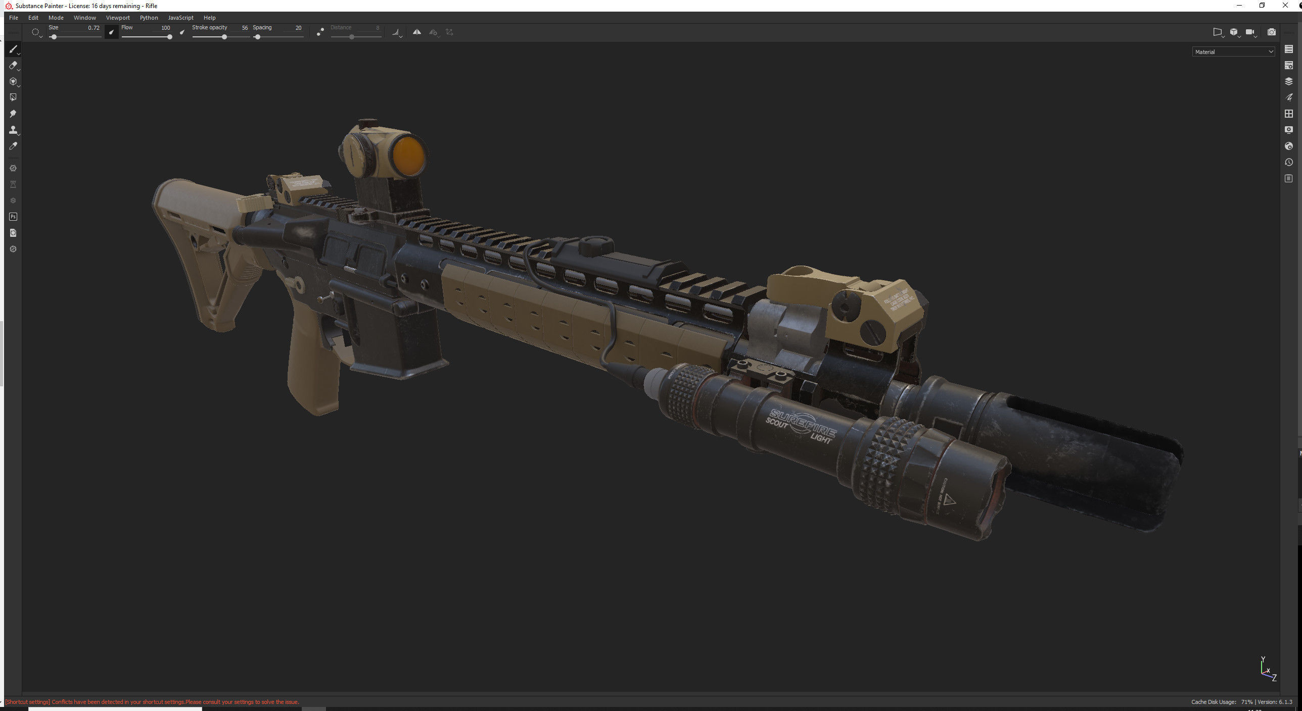 Tactical Rifle 3D model | CGTrader