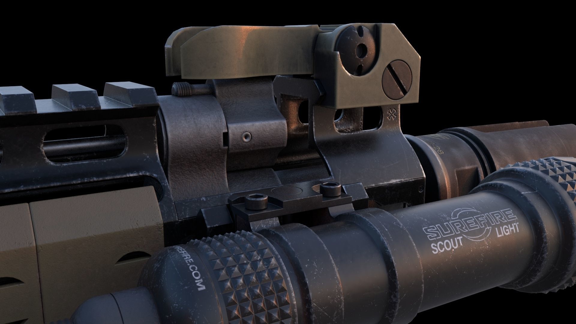 Tactical Rifle 3D model | CGTrader