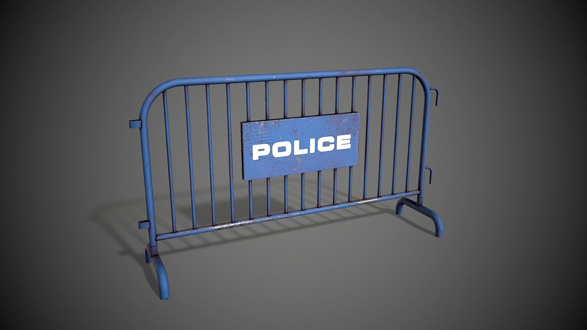 3D model Police Barricade VR / AR / low-poly | CGTrader