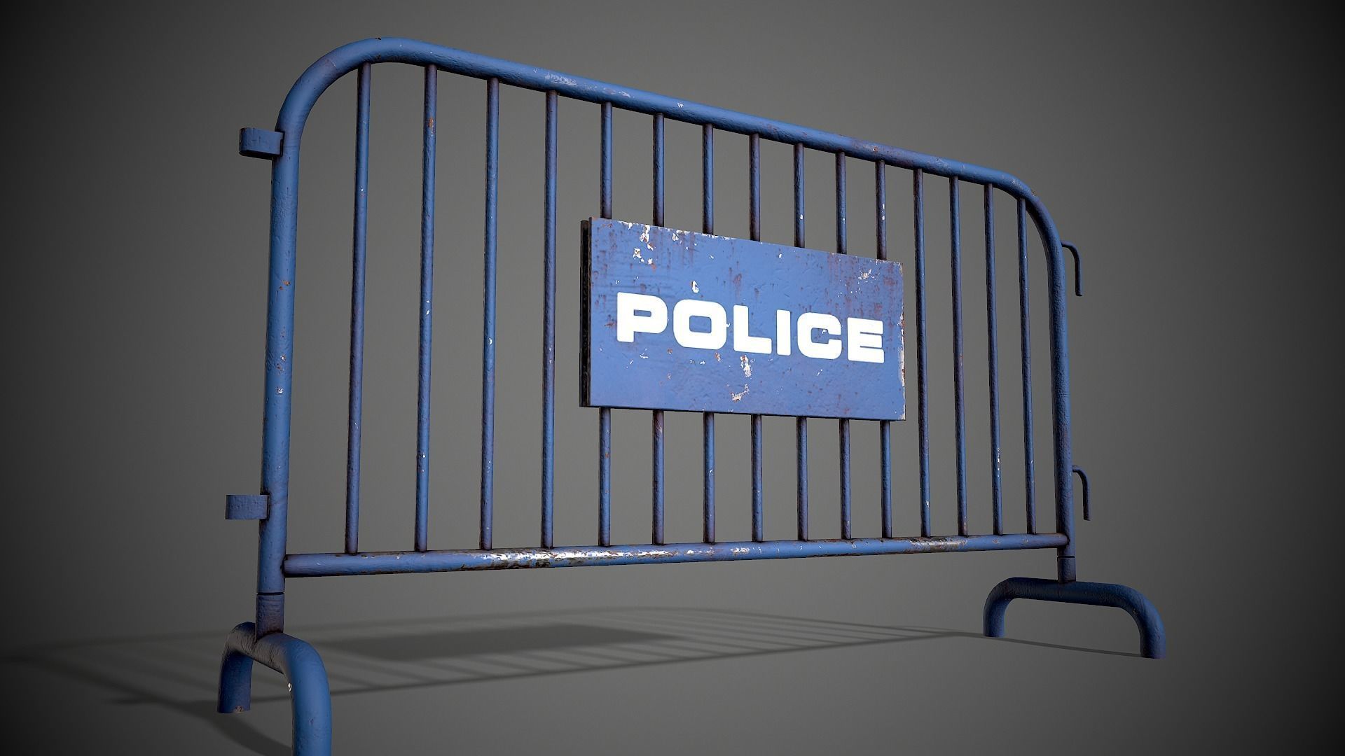 3D model Police Barricade VR / AR / low-poly | CGTrader