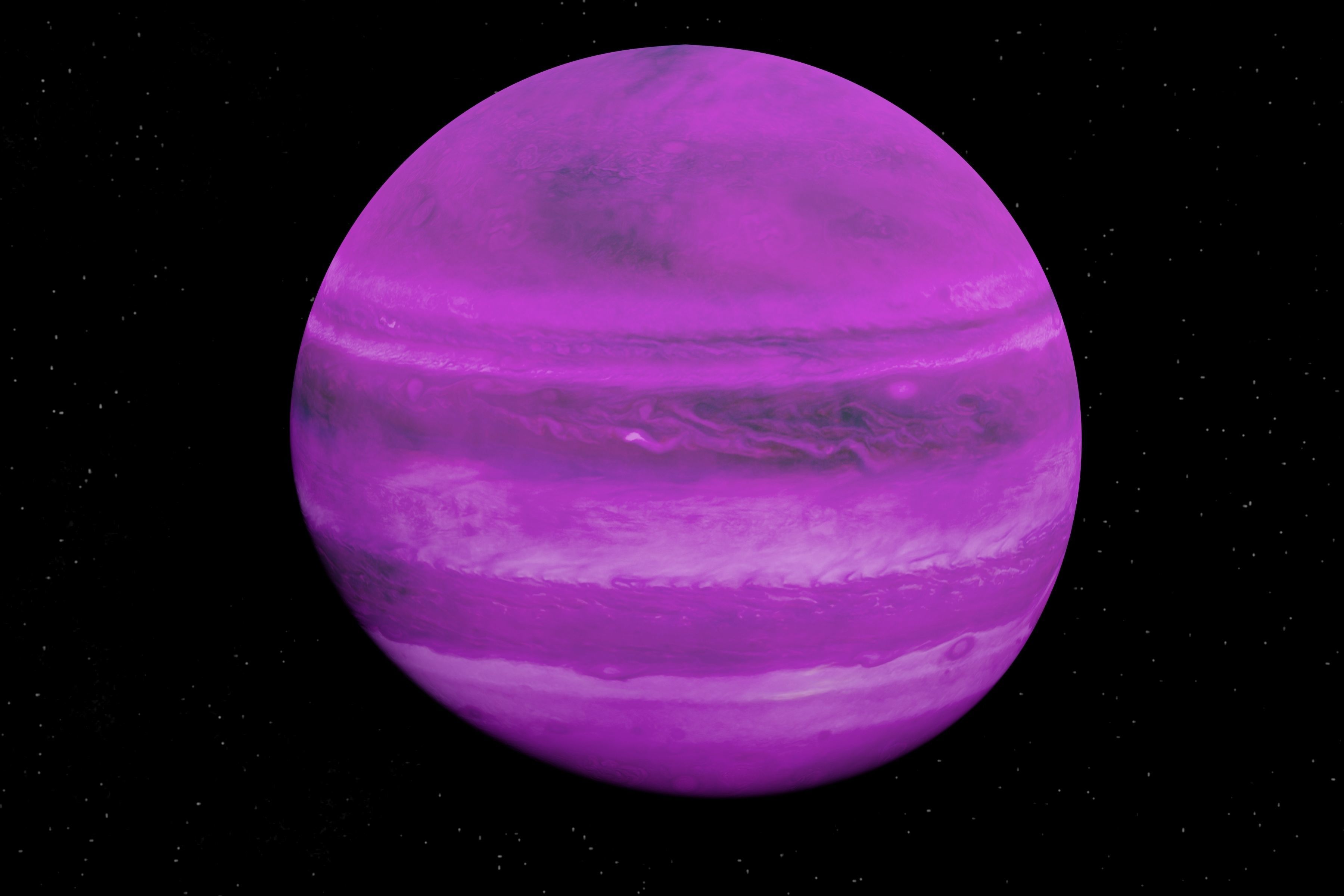 3D model Purple alien Jupiter gas giant VR / AR / low-poly | CGTrader
