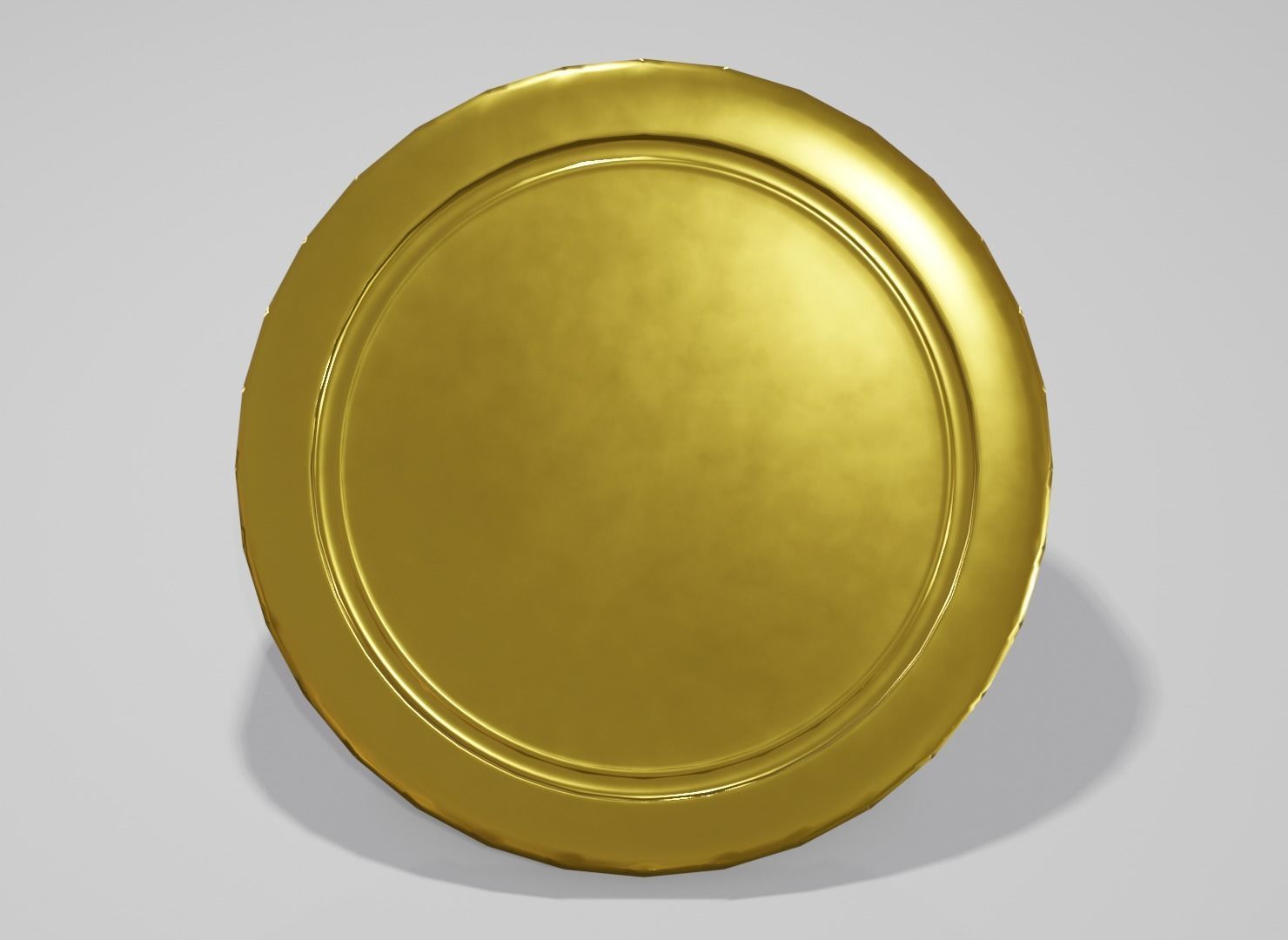 3D model Realistic gold coin - simple gold coin 3d model - PBR VR / AR ...