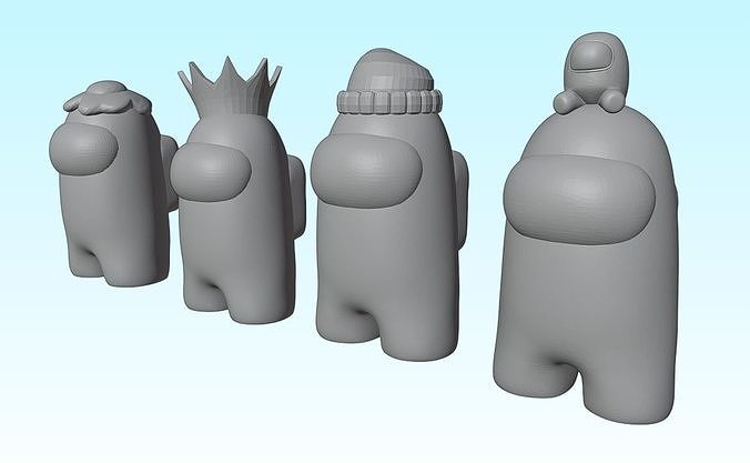 Among us Ready to print STL File 3D model 3D printable | CGTrader