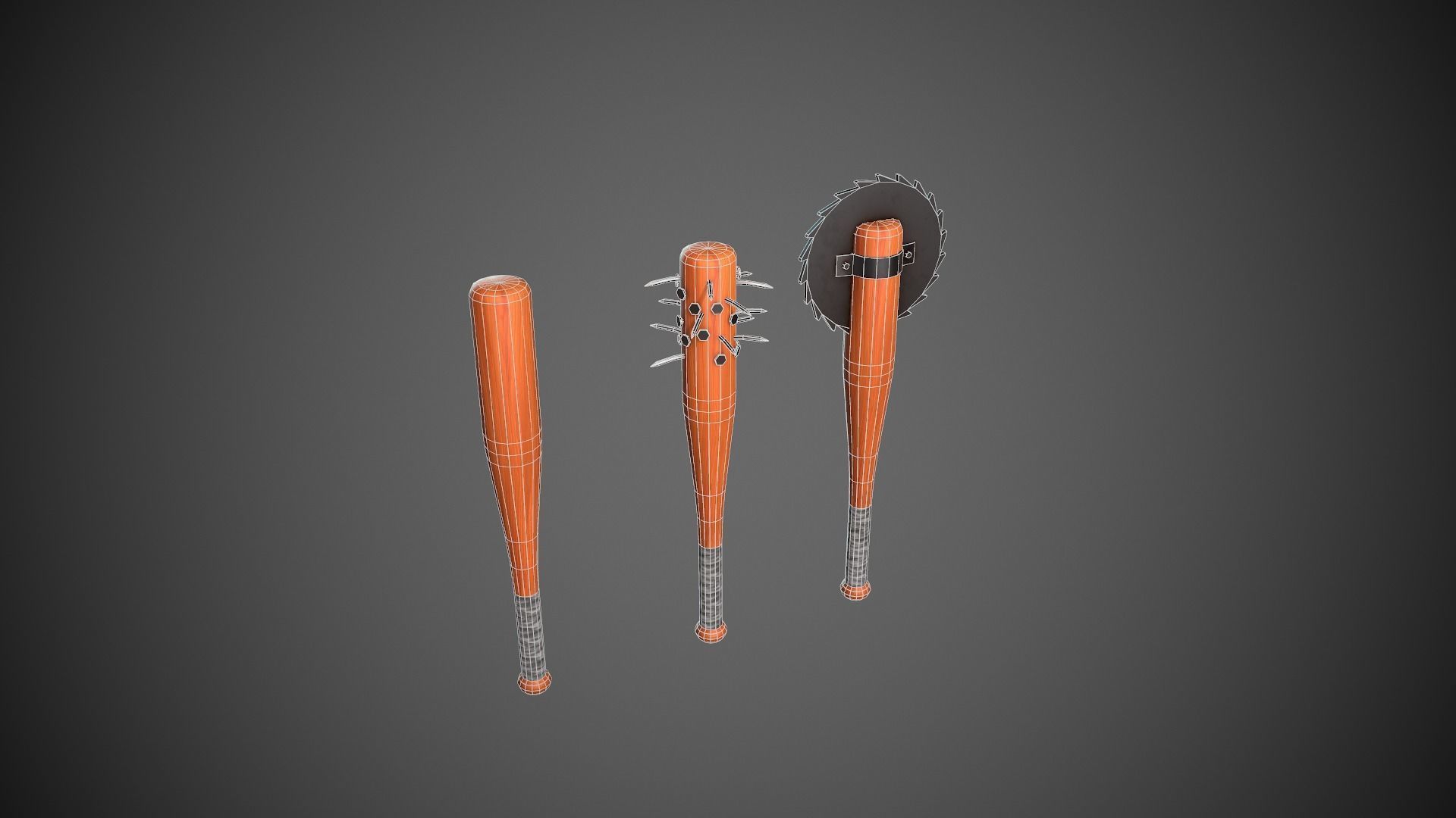 3D model Cartoony Baseball Bat Weapons VR / AR / low-poly | CGTrader