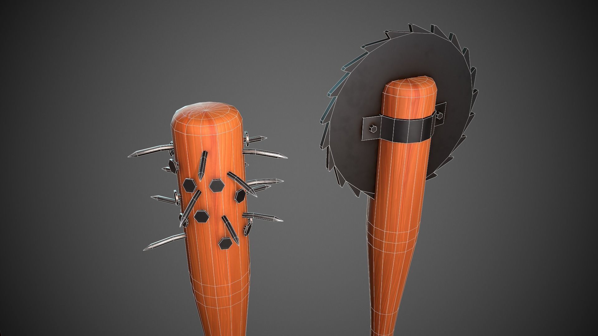 3D model Cartoony Baseball Bat Weapons VR / AR / low-poly | CGTrader