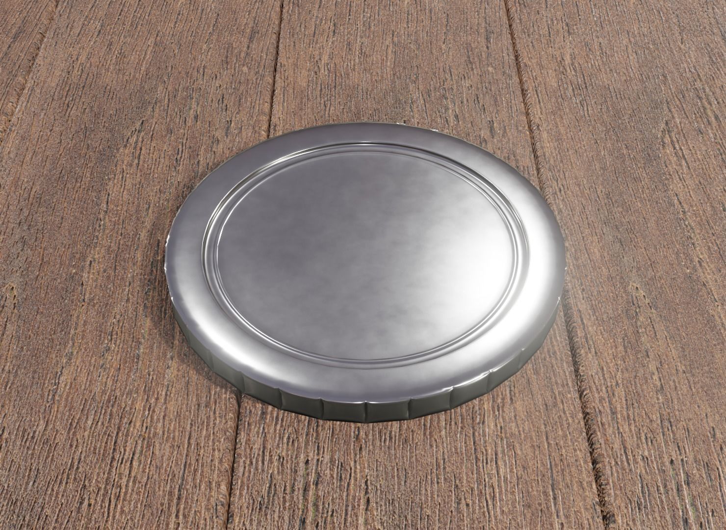 3D model Realistic silver coin - simple silver coin 3d model VR / AR ...