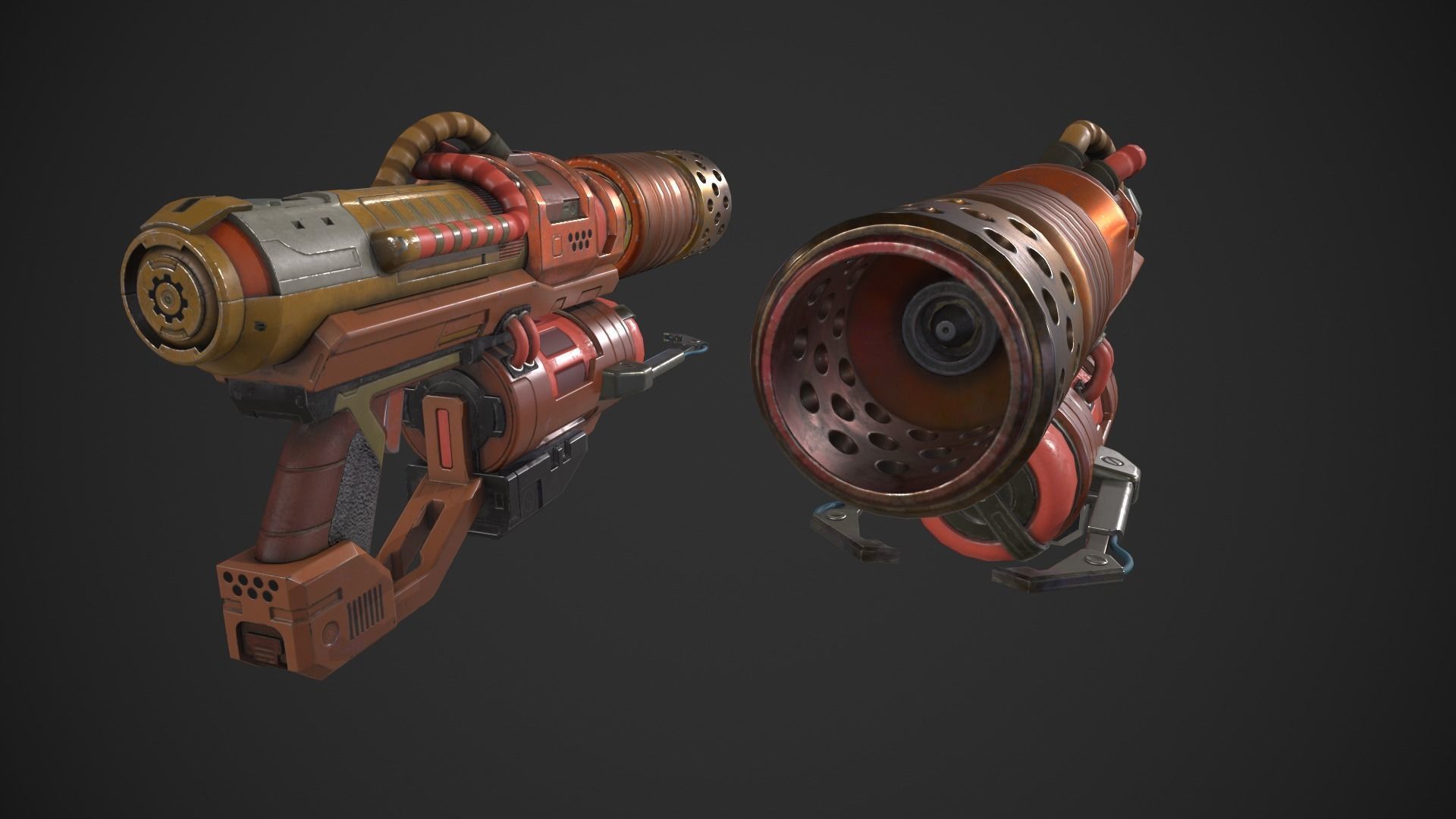 3D model Sci-fi Flamethrower VR / AR / low-poly | CGTrader