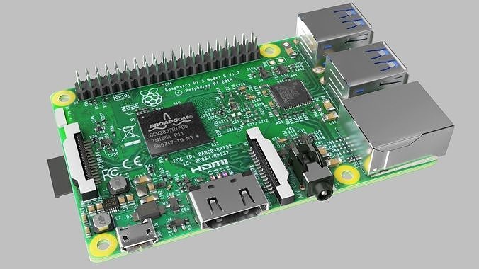 3D model Raspberry pi 3 VR / AR / low-poly | CGTrader