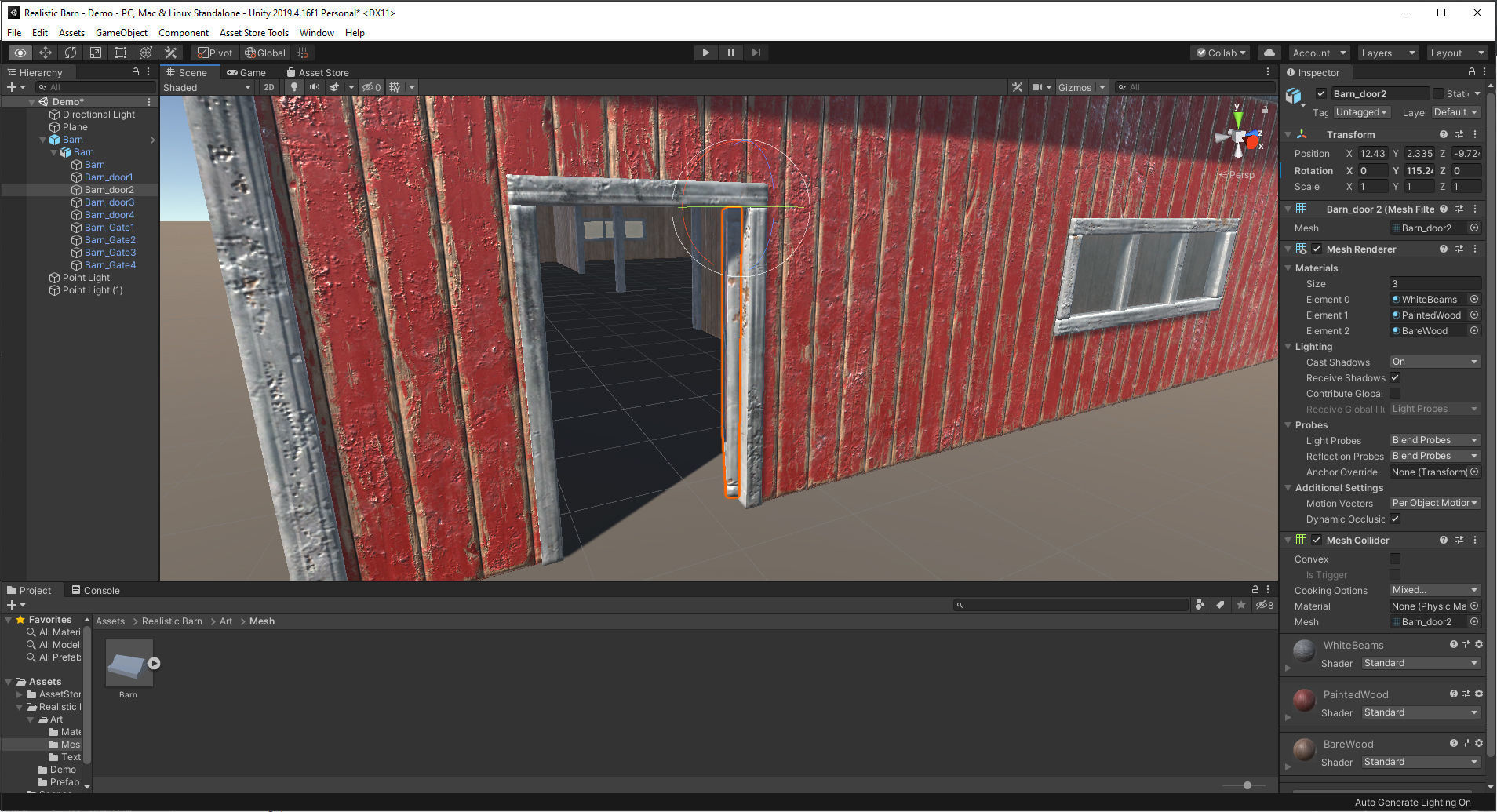 3D model Farming Barn for Unity VR / AR / low-poly | CGTrader