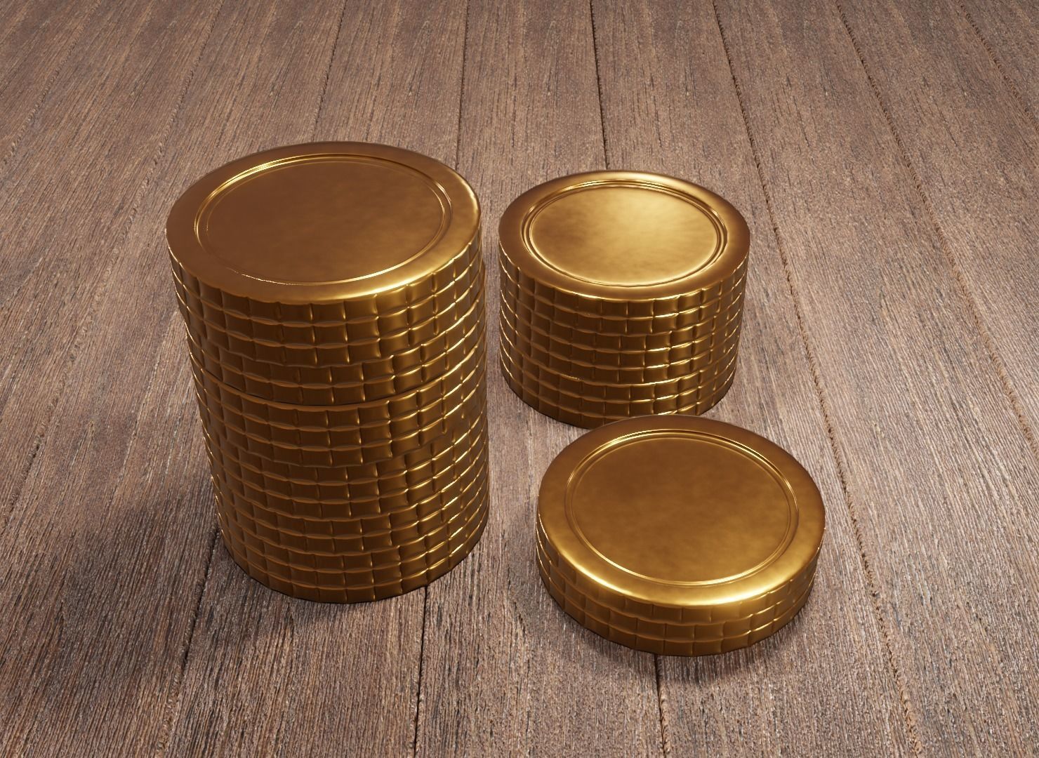 3D model Realistic bronze coin - simple bronze coin 3d model VR / AR ...