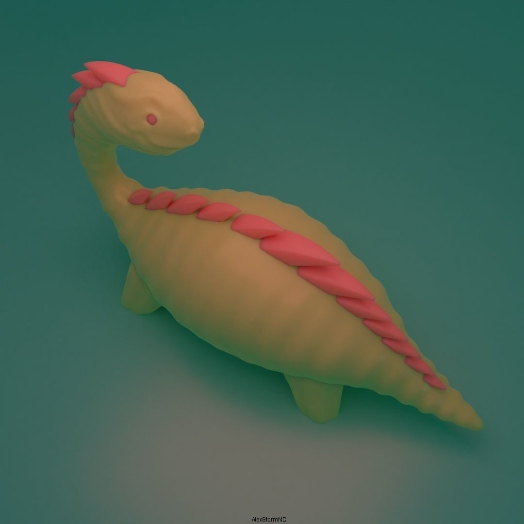 Loch Ness baby 3D model 3D printable | CGTrader