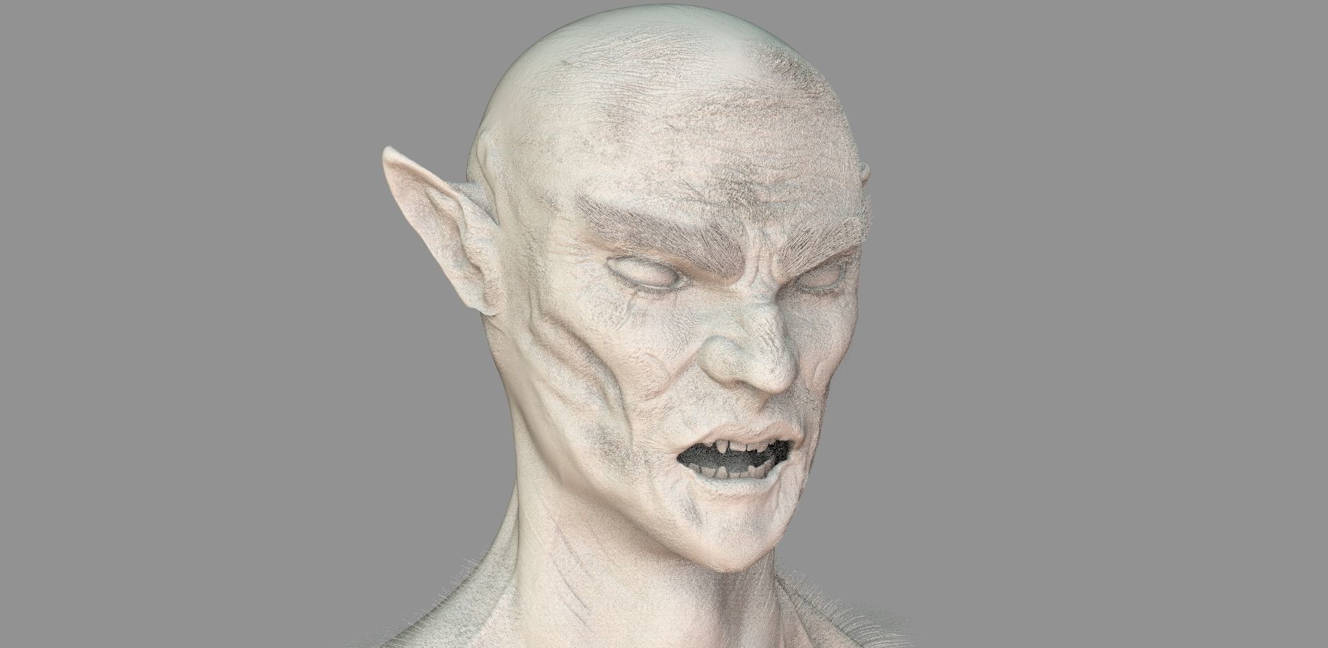 Orc head base 3D model | CGTrader