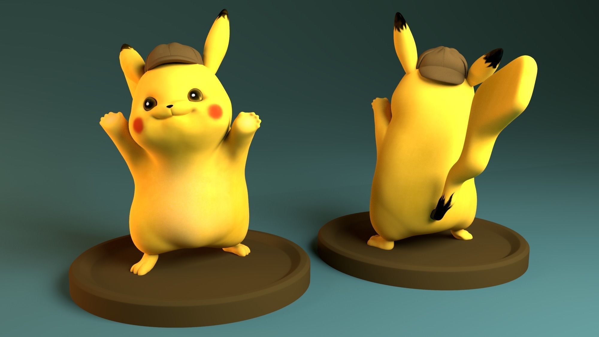 Pikachu - 3D print model figurine 3D model 3D printable | CGTrader