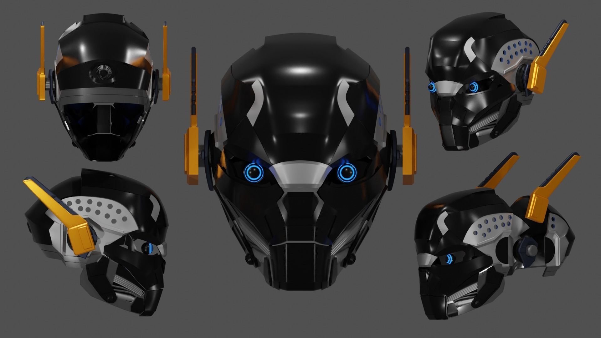 Exo faces destiny 3D helmet 3D model 3D printable | CGTrader
