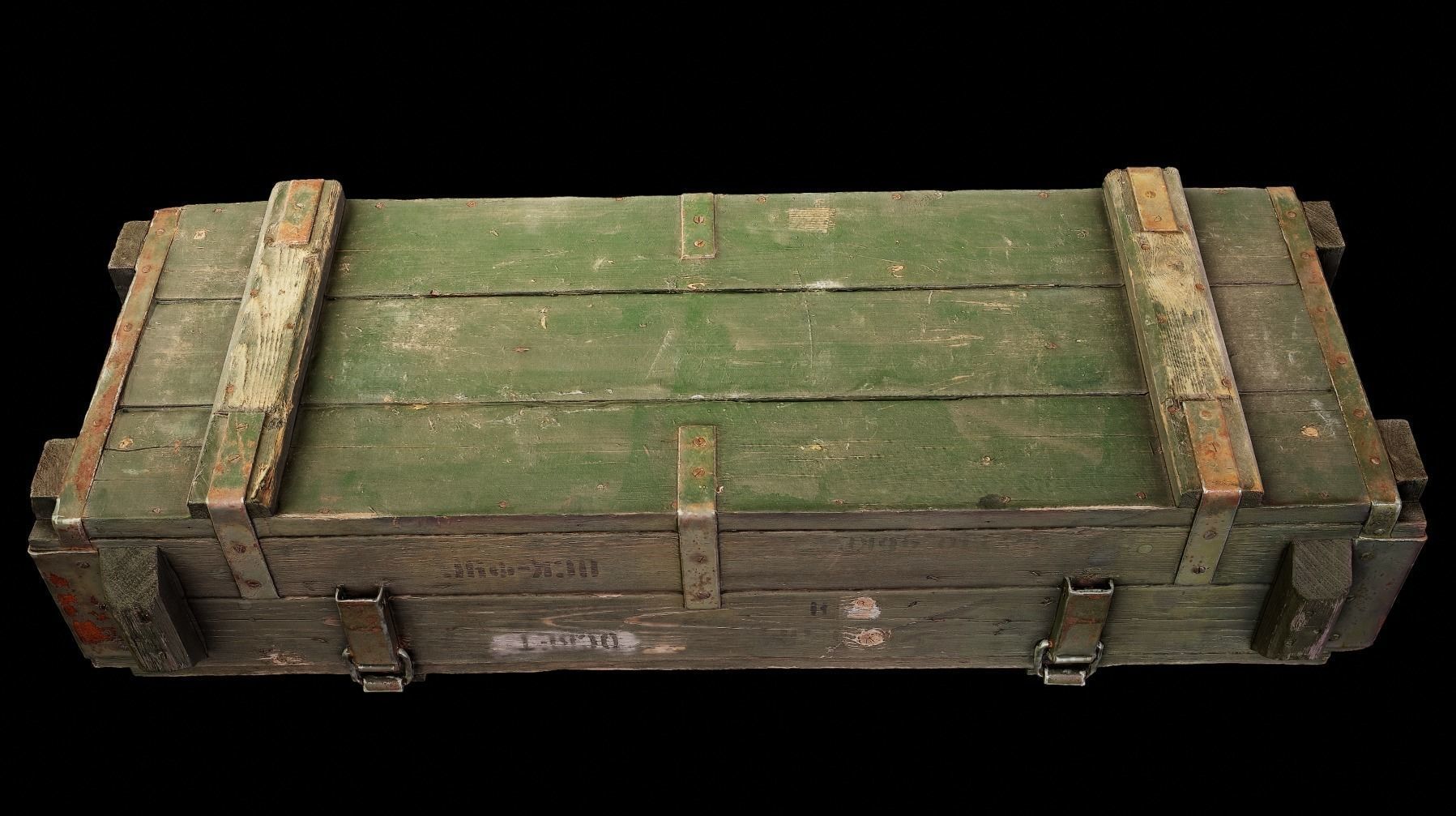 3D model Military wooden army box VR / AR / low-poly | CGTrader