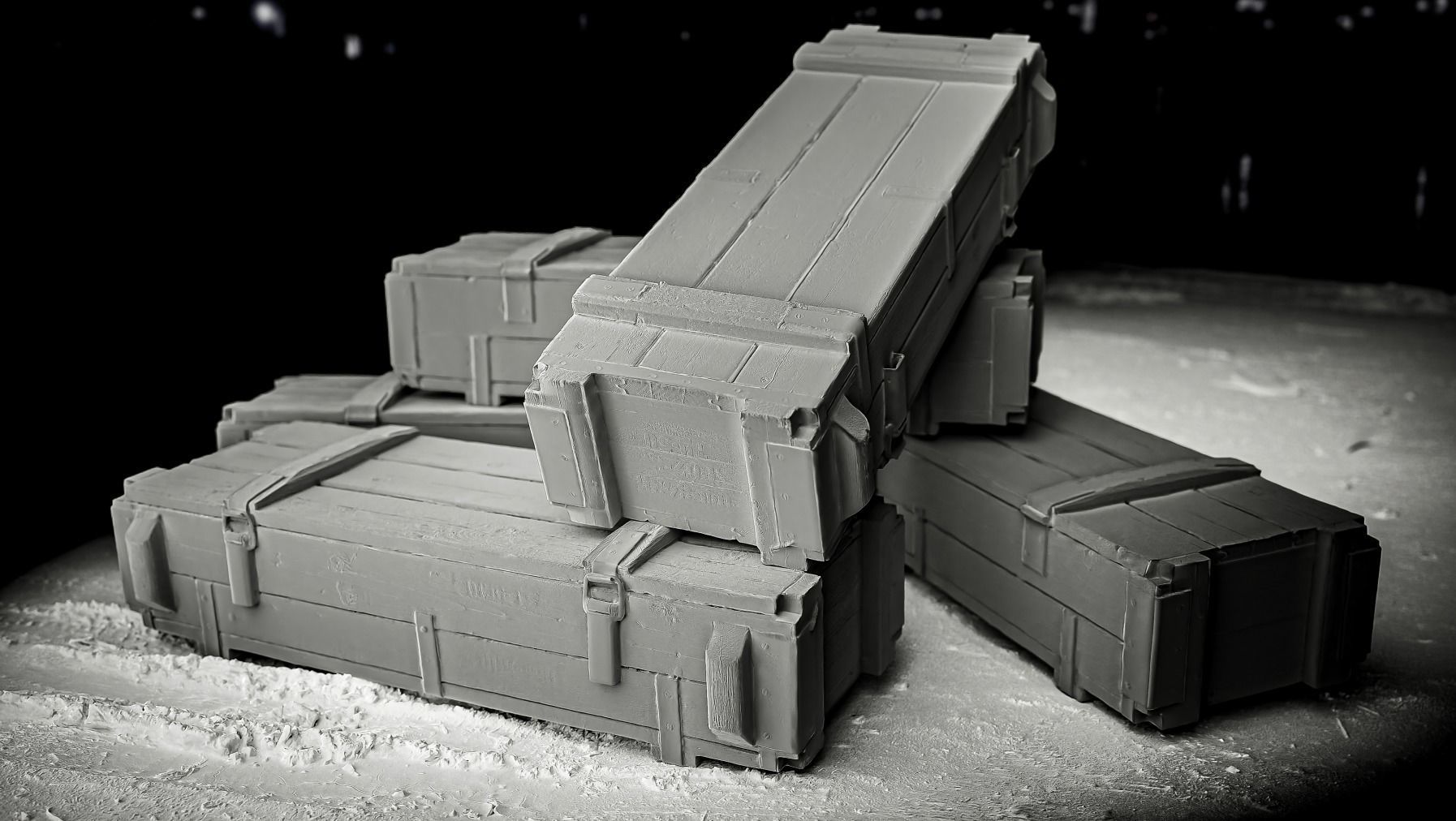 3D model Military wooden army box VR / AR / low-poly | CGTrader